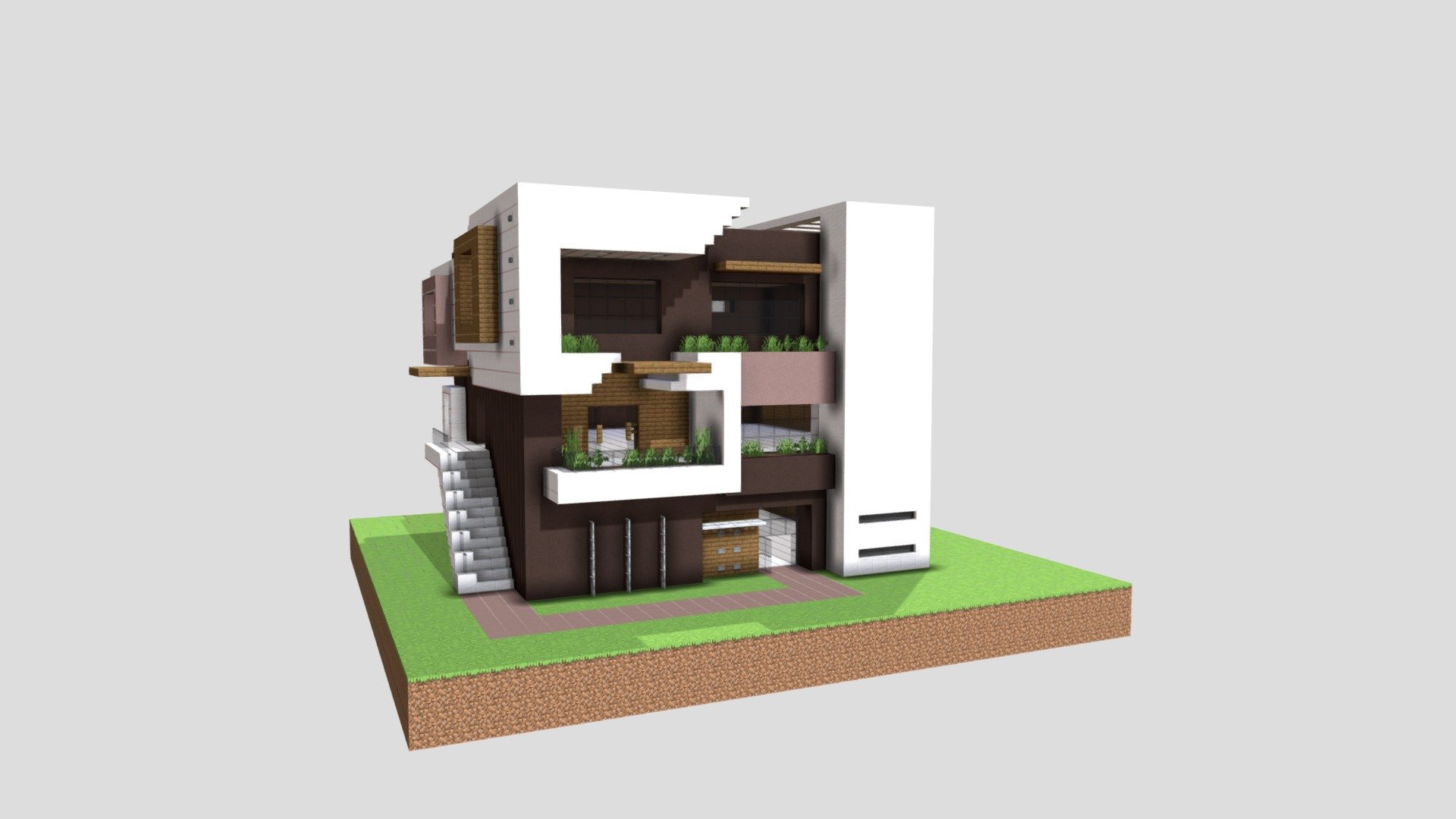 Minecraft Modern House - Download Free 3D model by jar (@jar9th ...