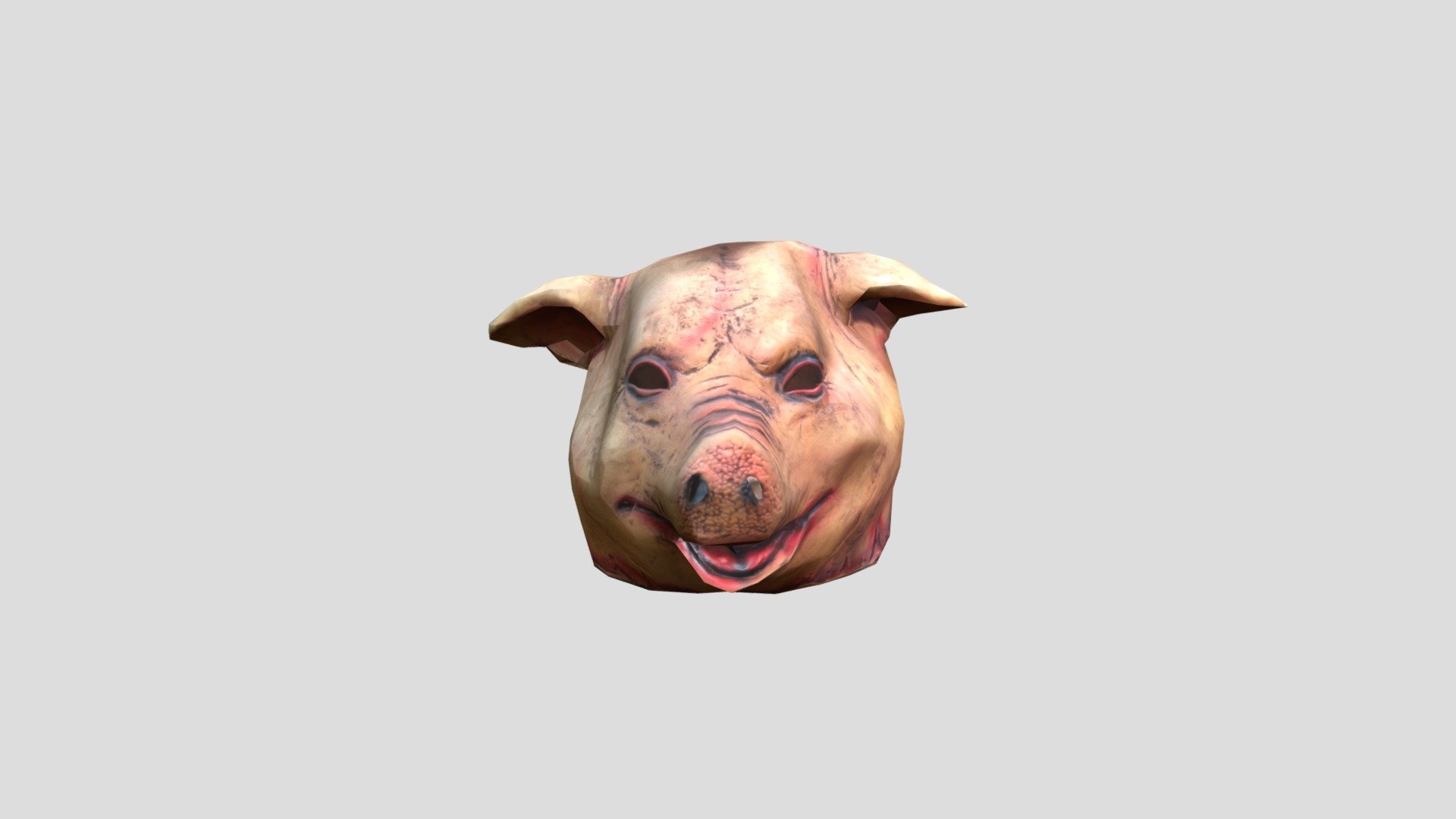 Pig Head Mask - Download Free 3D model by David Wigforss (@dwigfor ...