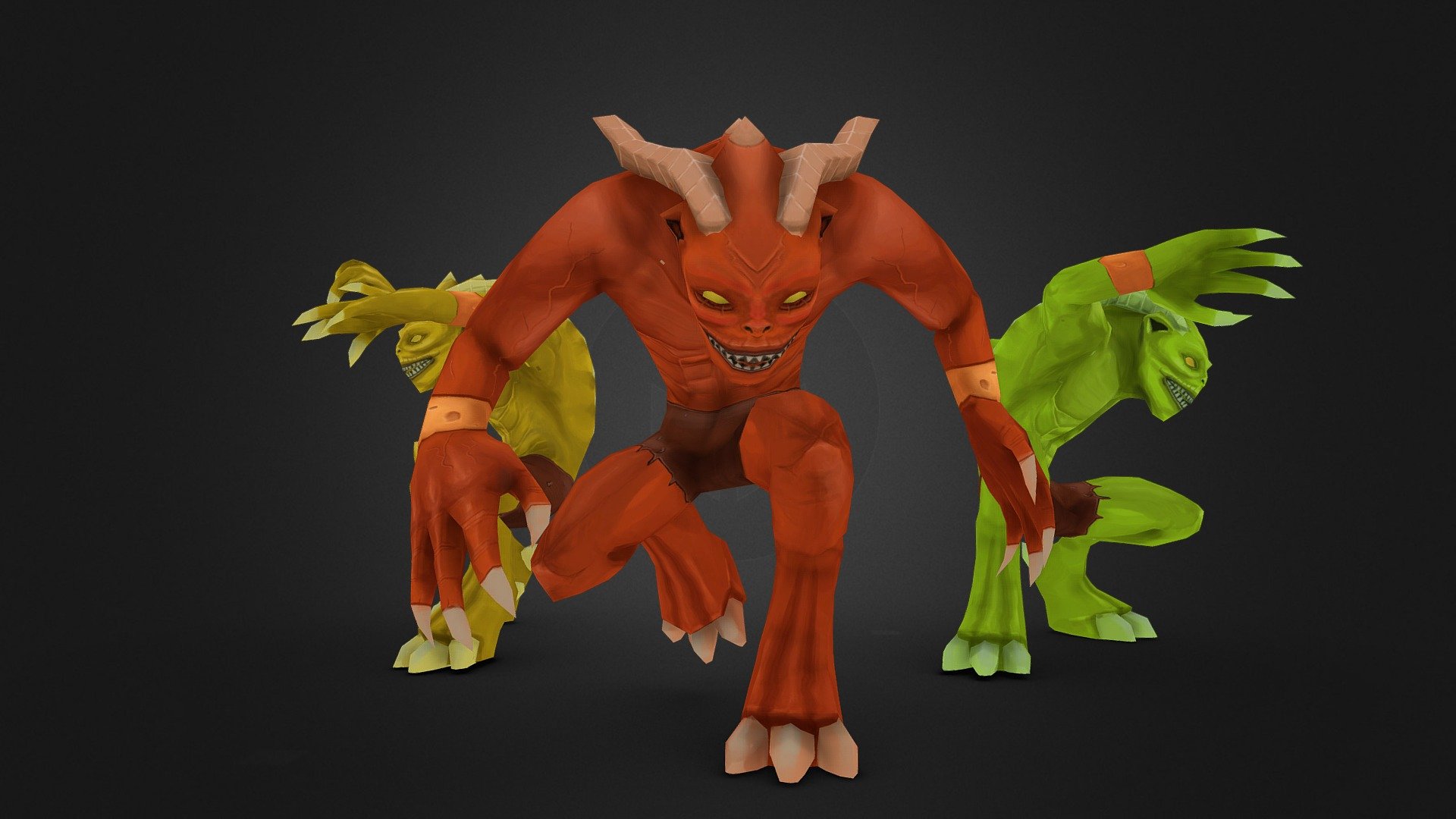 Demon Minions - 3D model by enginaytekin [eec2c16] - Sketchfab