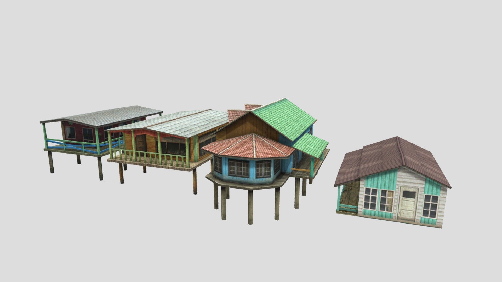 Wooden Water House - Buy Royalty Free 3D model by luxe3dworld [eec32a2 ...