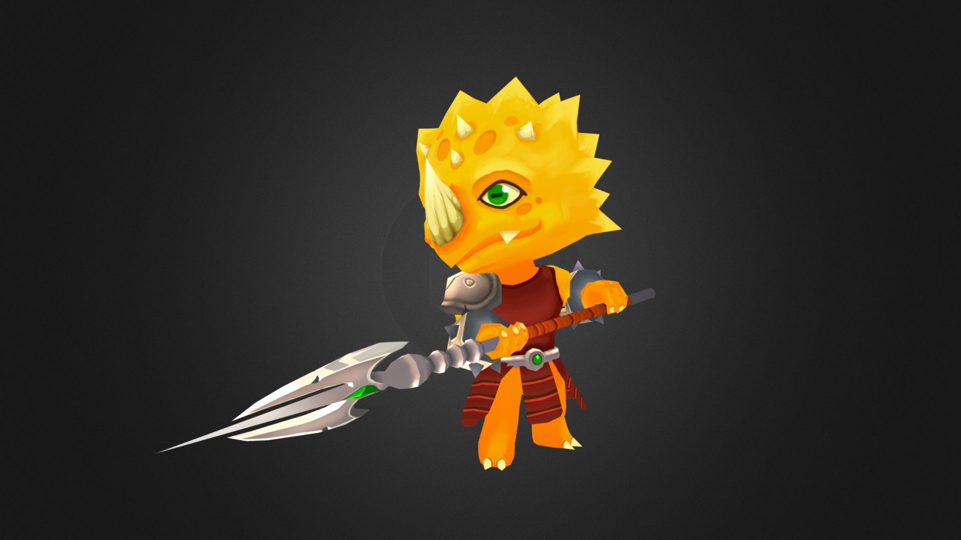 DINO animated charachter for Unity asset store - 3D model by ...