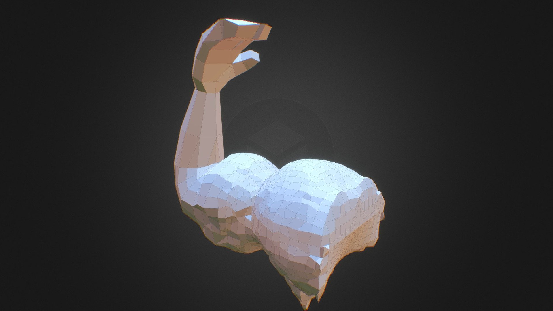 Low-High Poly Arm - 3D model by Asim Shrestha (@asimshrestha2) [eec8602 ...