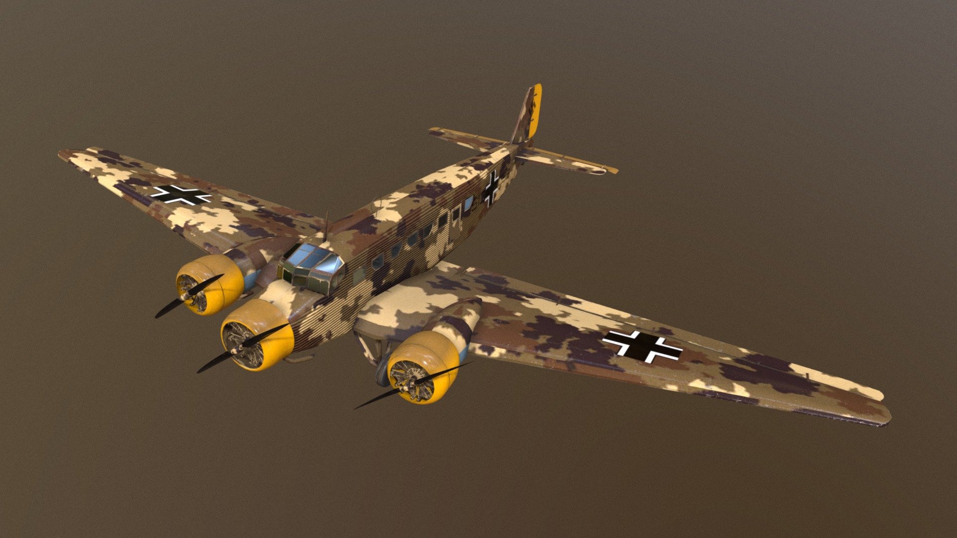 Junkers Ju-52 tiger paint - Buy Royalty Free 3D model by Thomas Binder ...