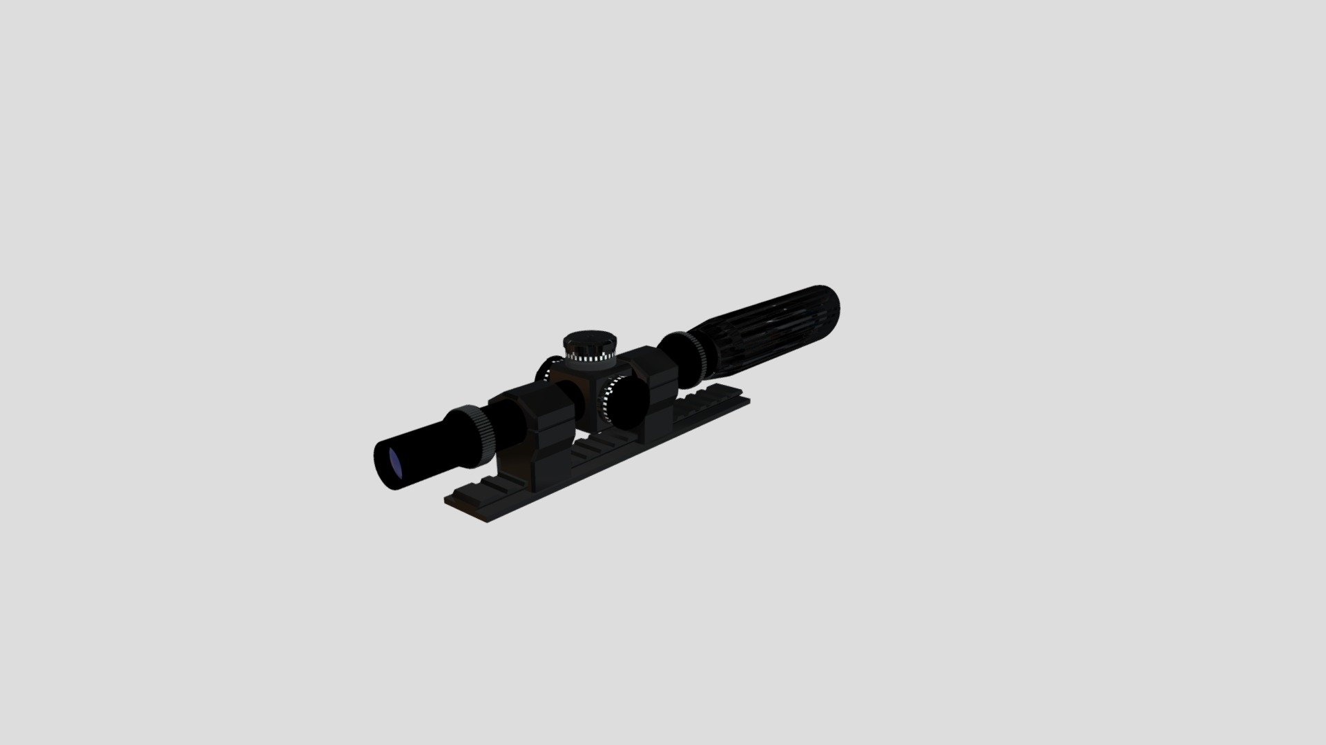 Weapon with an aim - 3D model by neder [eec9f24] - Sketchfab
