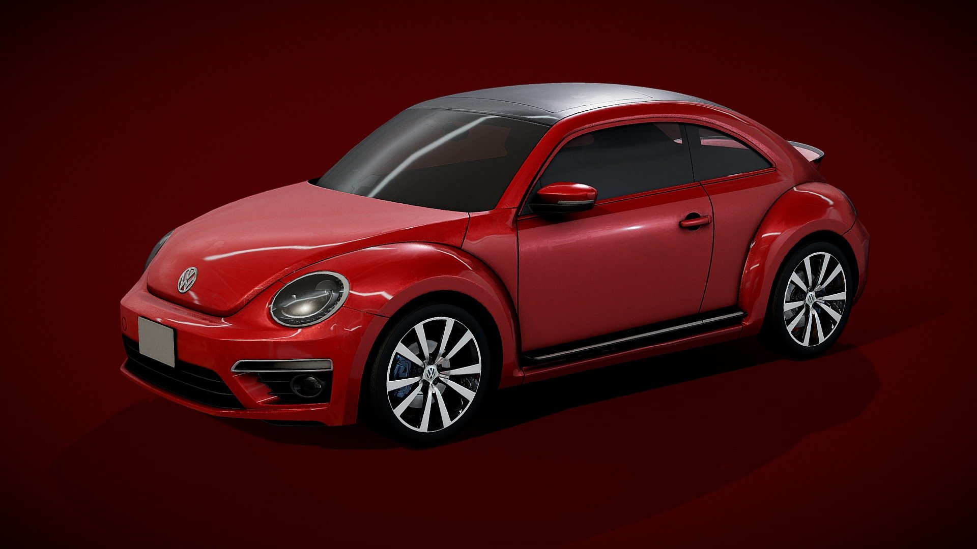 VW Beetle Turbo R 2015 - Buy Royalty Free 3D model by FreddieSign ...