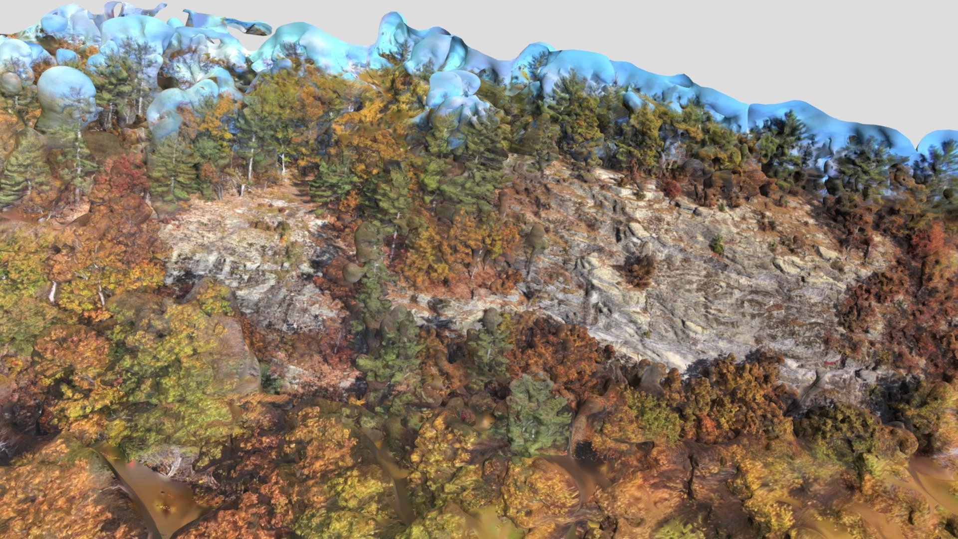 Lapham Ledge_simplified_3d_mesh - 3D model by ayottew [eecd172] - Sketchfab