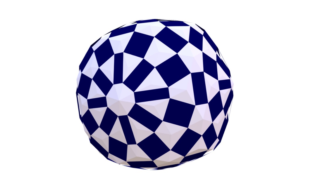 Olympic 2020 Checkered pattern on Sphere - 3D model by yoshiaki.araki ...