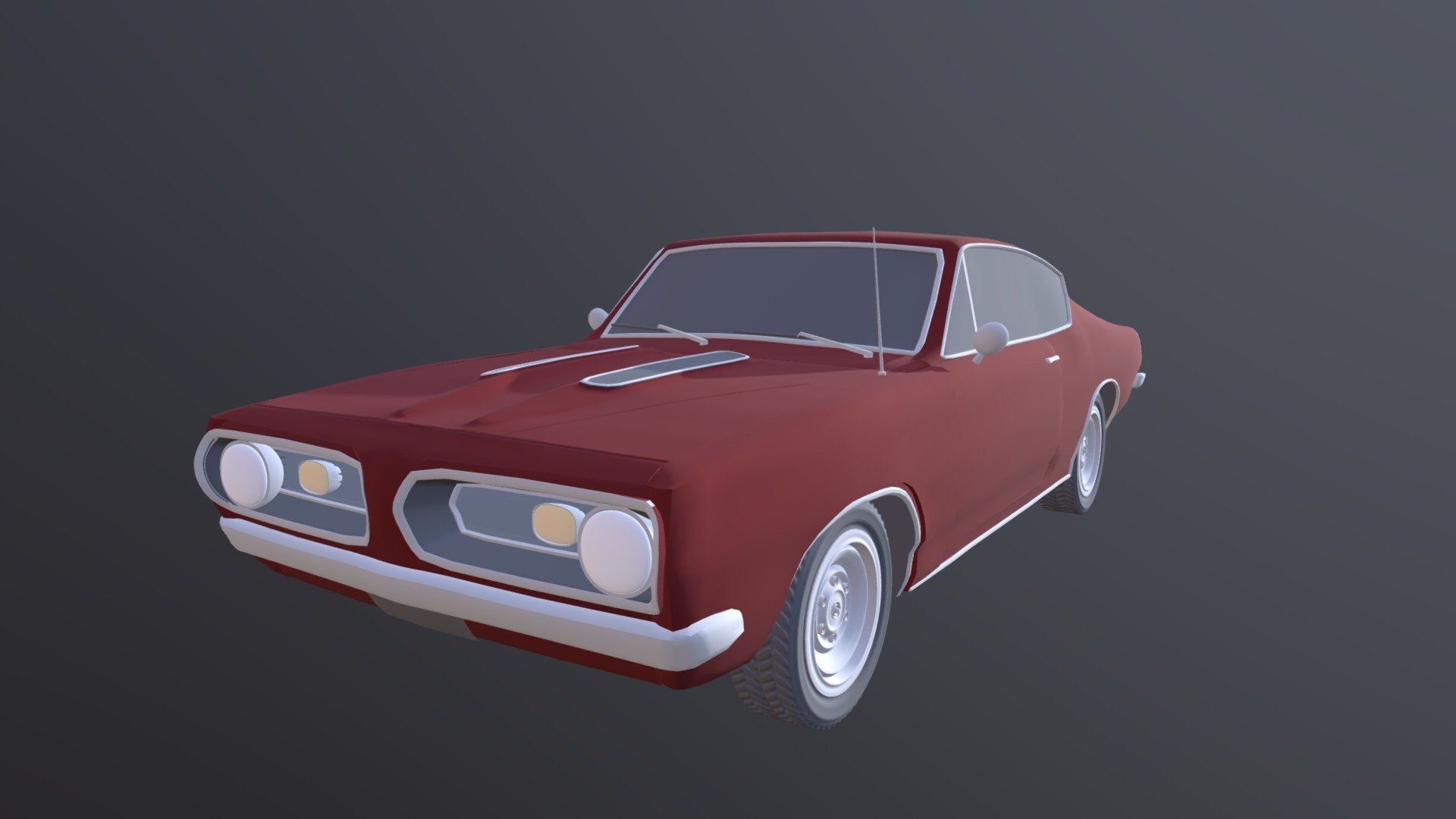 Plymouth Barracuda - 3D model by mariogsanlet [eece839] - Sketchfab