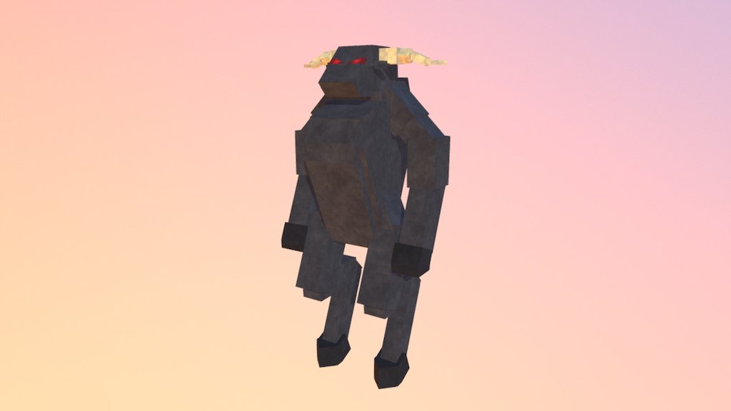 Minotaur - Minescape.us - 3D model by CookiesNom [eed0cd8] - Sketchfab