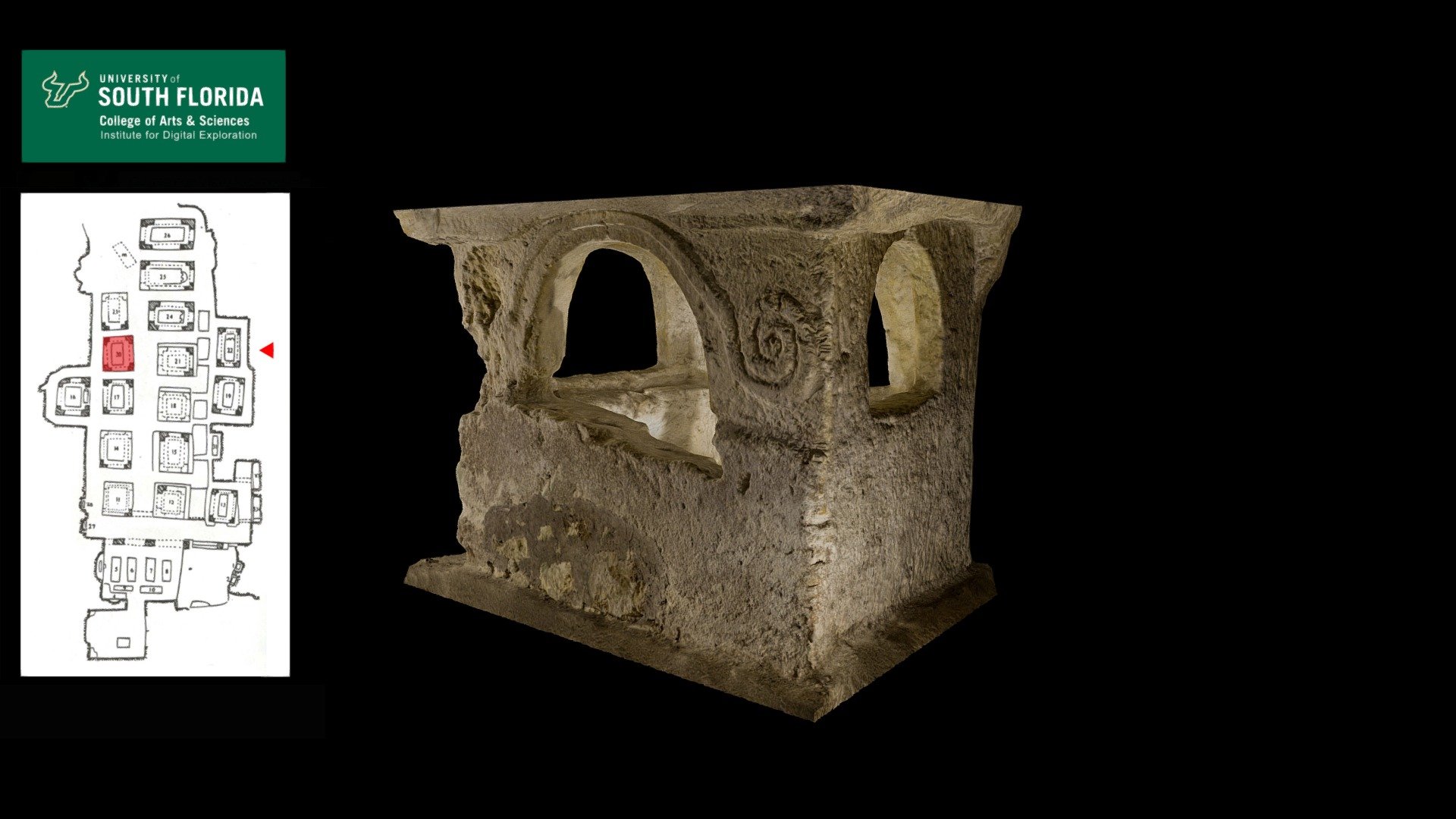 Hypogeum I, Baldacchino-tomb no. 20 - 3D model by USF Institute for ...