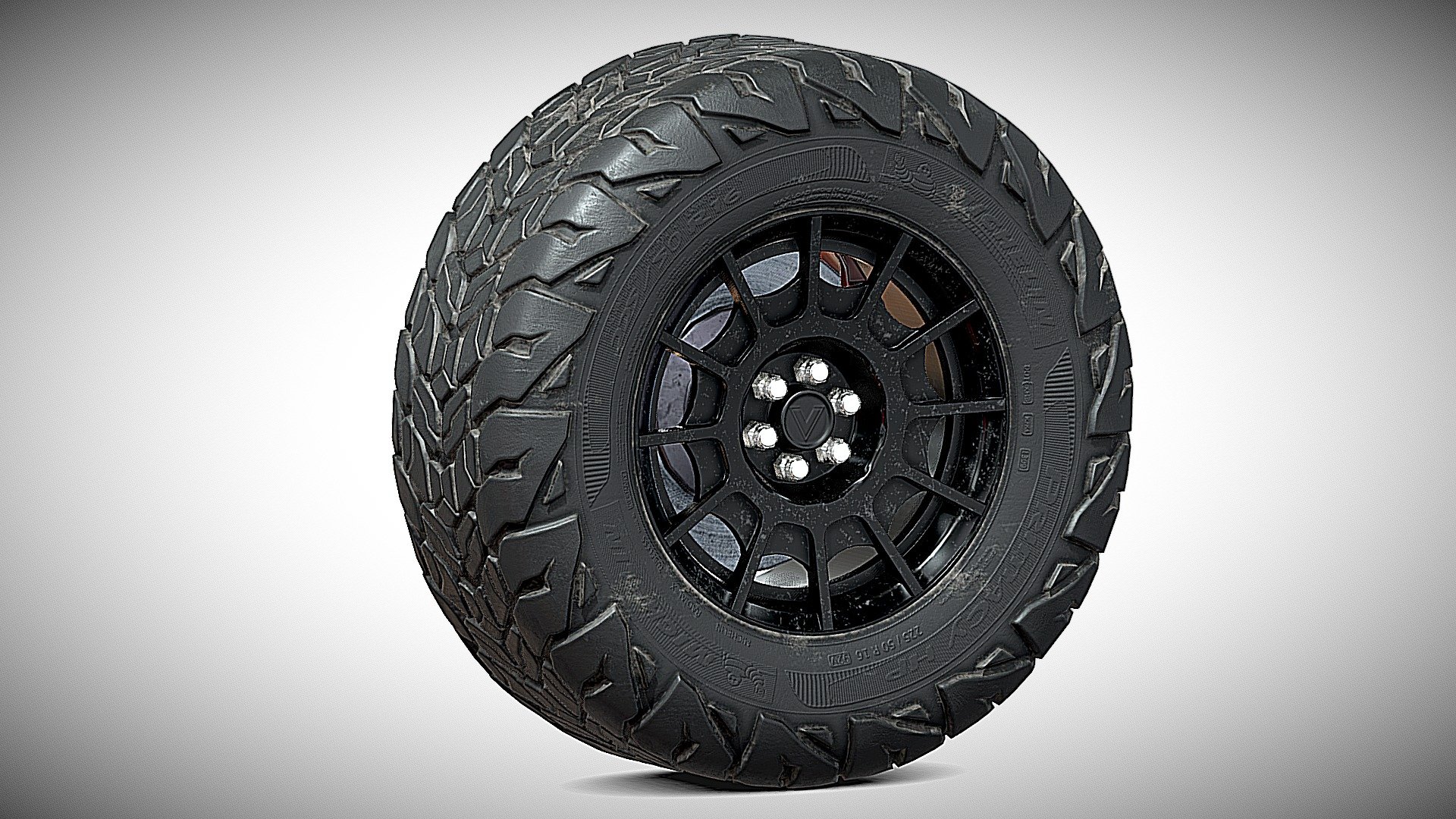 Offroad Tire Game Ready - Buy Royalty Free 3D model by rfarencibia ...
