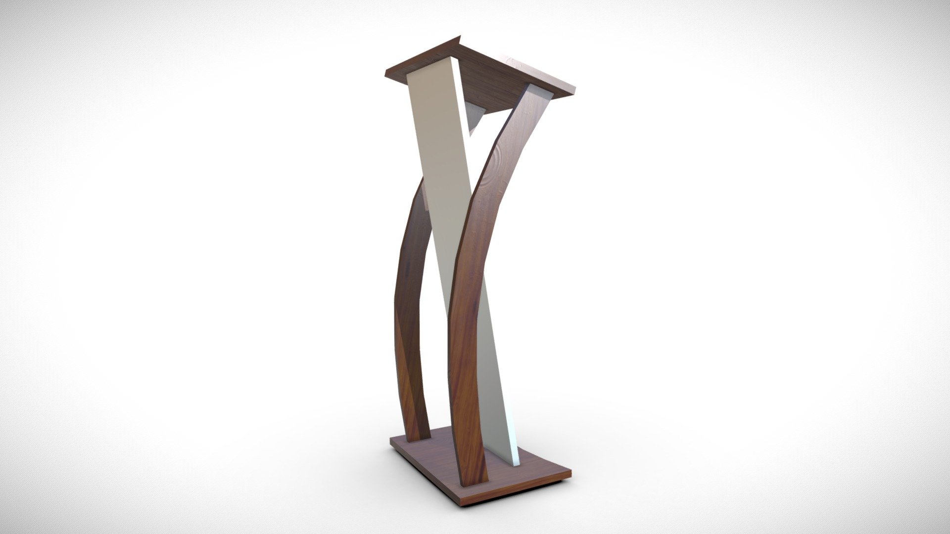 Curved Metallic Stand - 3D model by We3Do (@we3DoModel) [eed36d8 ...