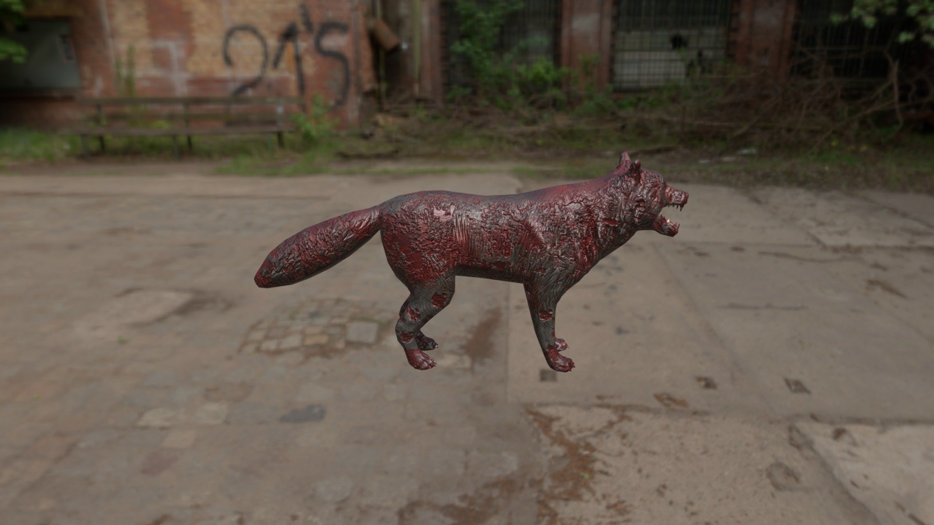 Wolf dead - 3D model by wetpwnage [eed3856] - Sketchfab