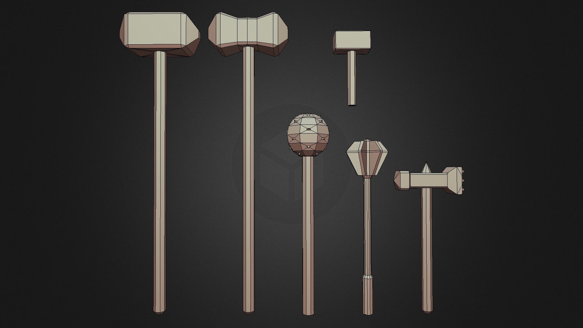 Blunt Weapon pack - Download Free 3D model by Kanpai [eed3f96] - Sketchfab