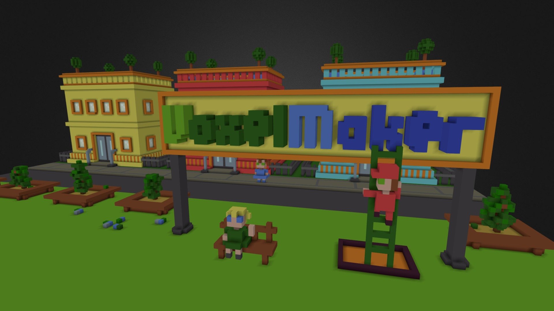 VoxelMaker Splash Screen - 3D model by Nostatic Software ...