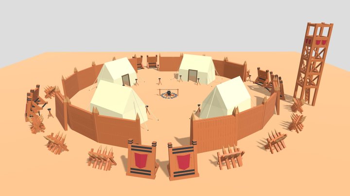 Barracks 3D models - Sketchfab