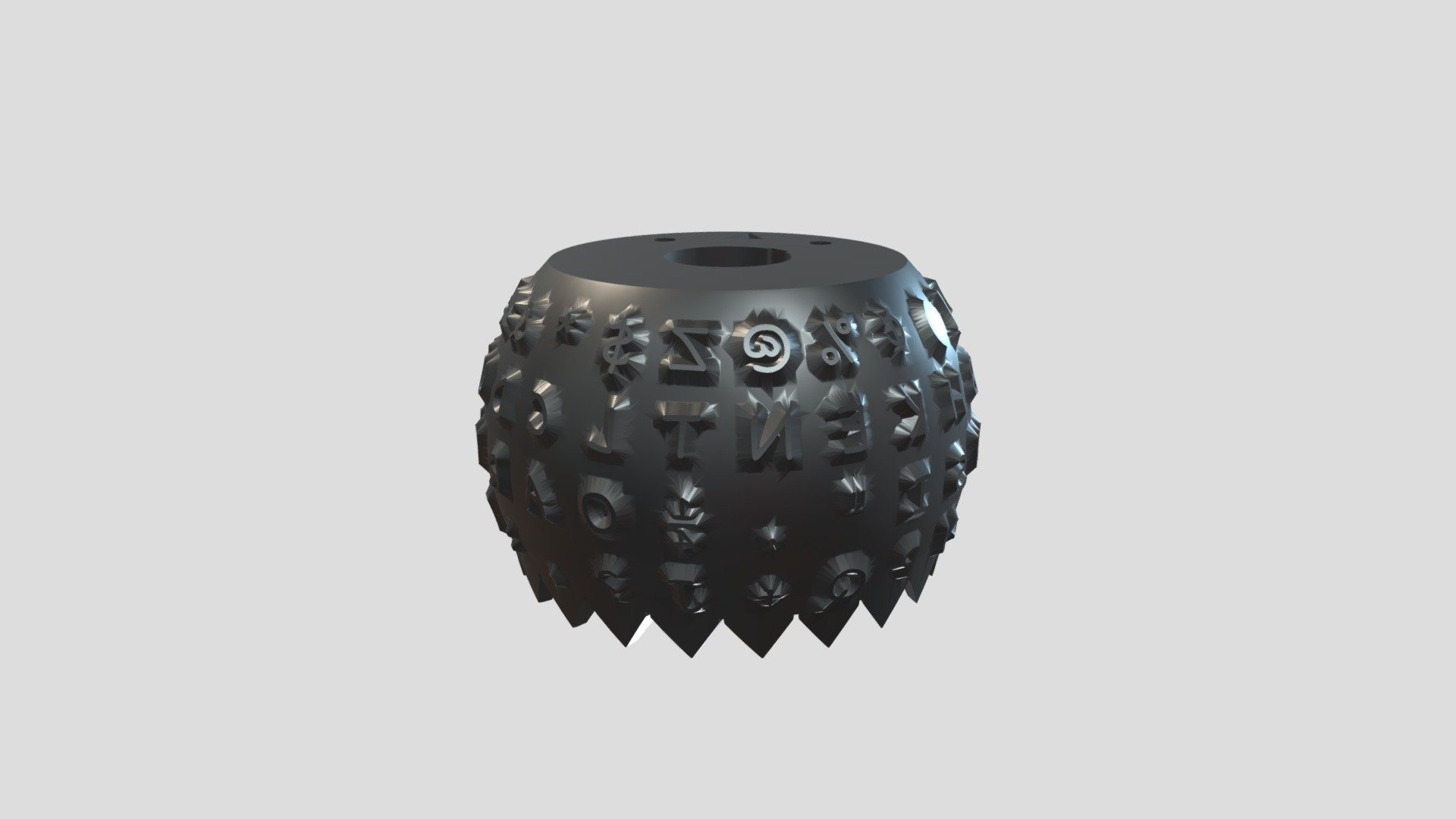 Selectric Typeball, Comic Sans, 10-ish pt - Download Free 3D model by ...