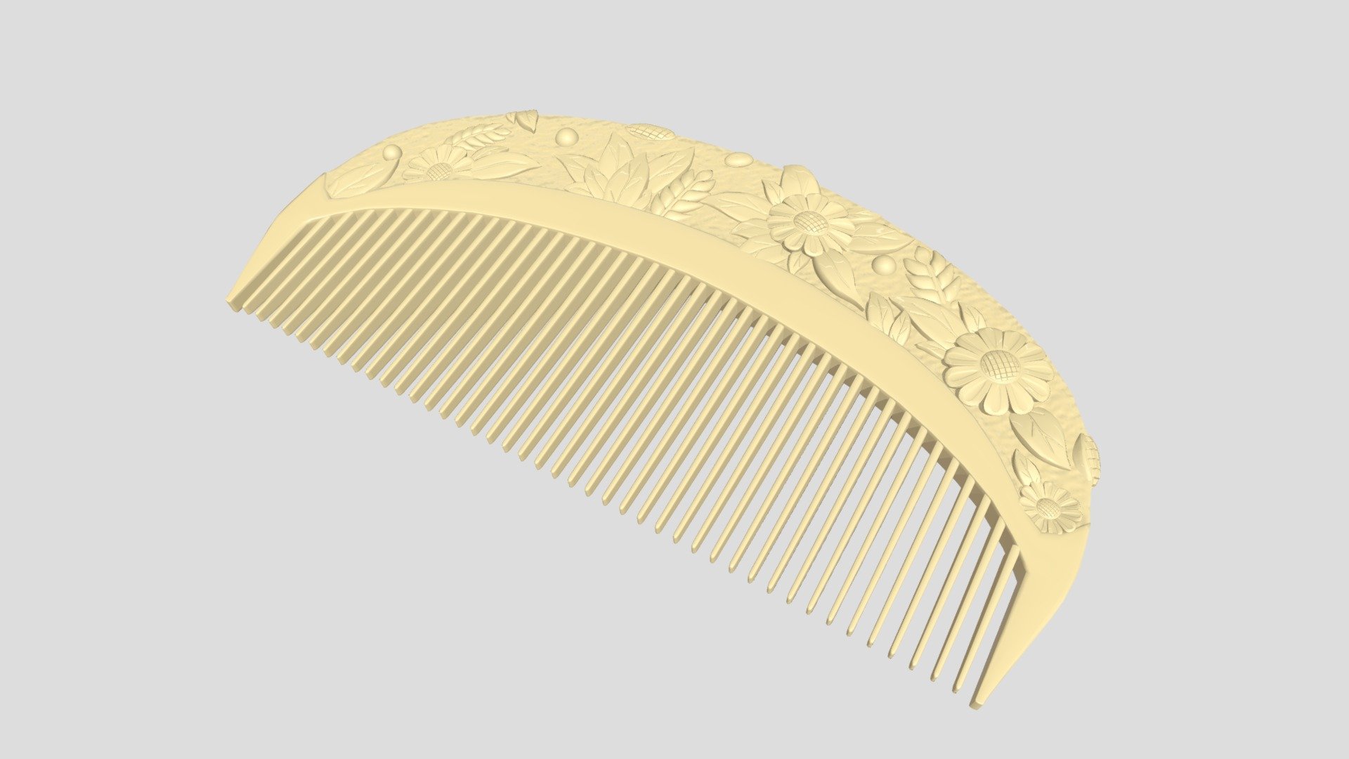 Ivory comb - Download Free 3D model by elsa2297 (@elsa2297.ice ...