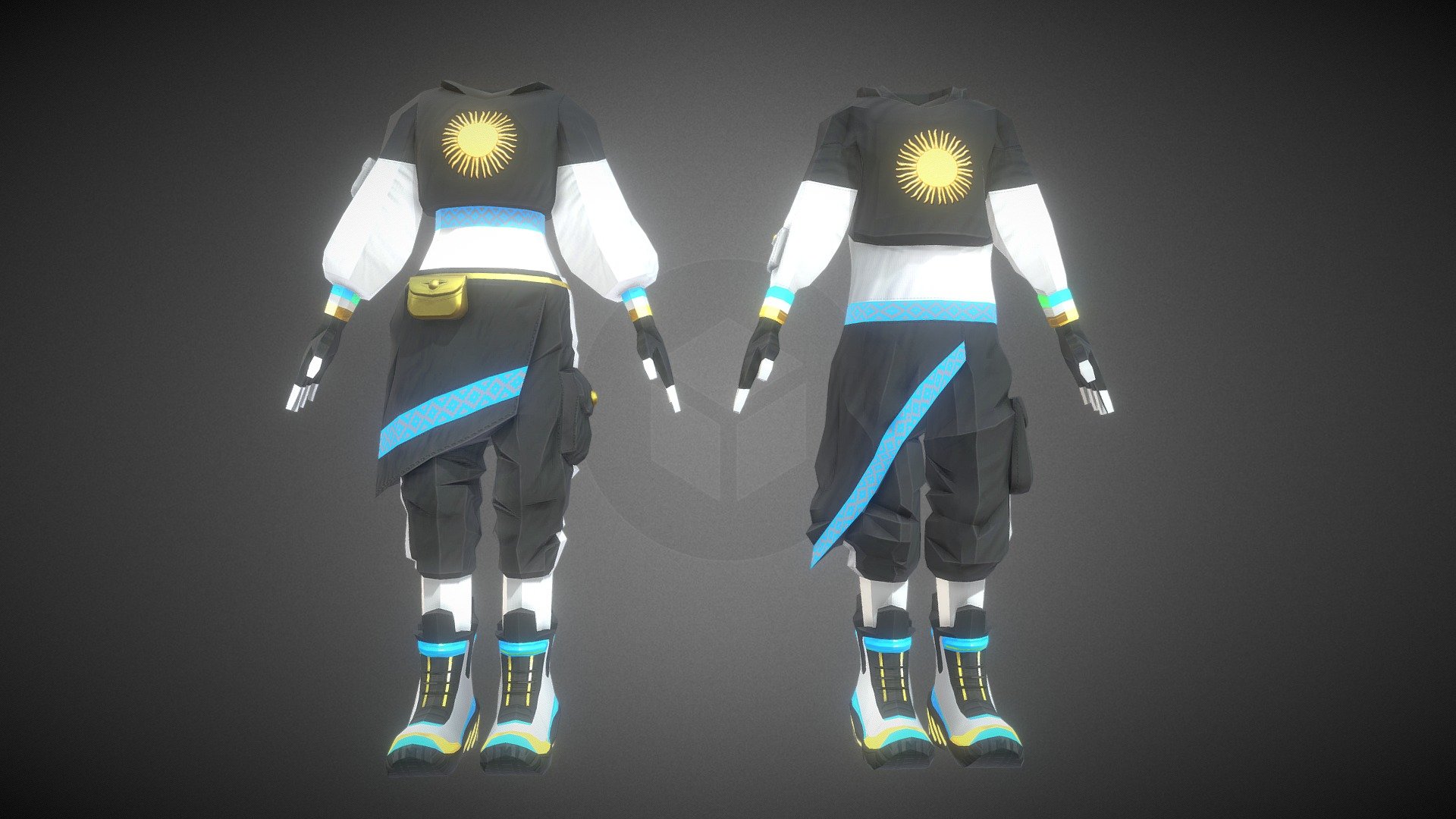 DCL Argentina Wearables - 3D model by Low Poly Models ...