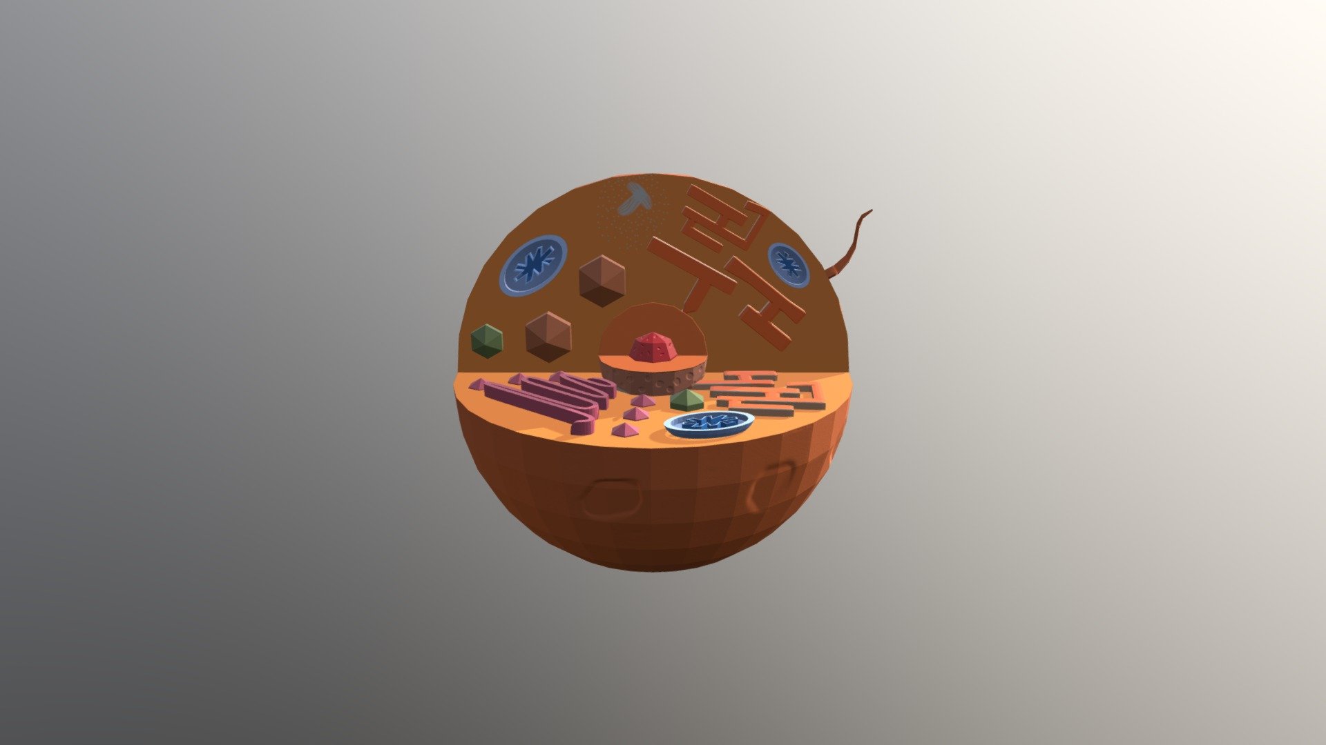 Cell Model For Grade 8 Project Download Free 3D Model By Zipra 
