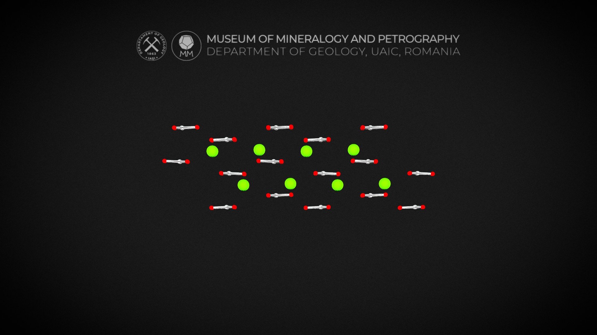 Crystal structure of Aragonite - 3D model by Museum of Mineralogy and ...