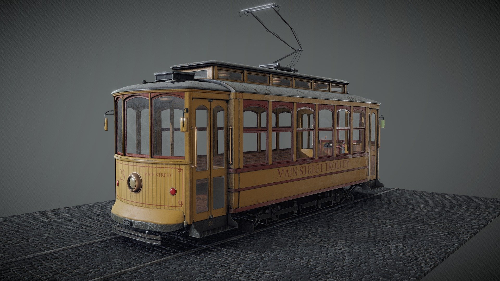 Old Tram - Buy Royalty Free 3D model by gorzi (@gorzi90) [eee1c72 ...