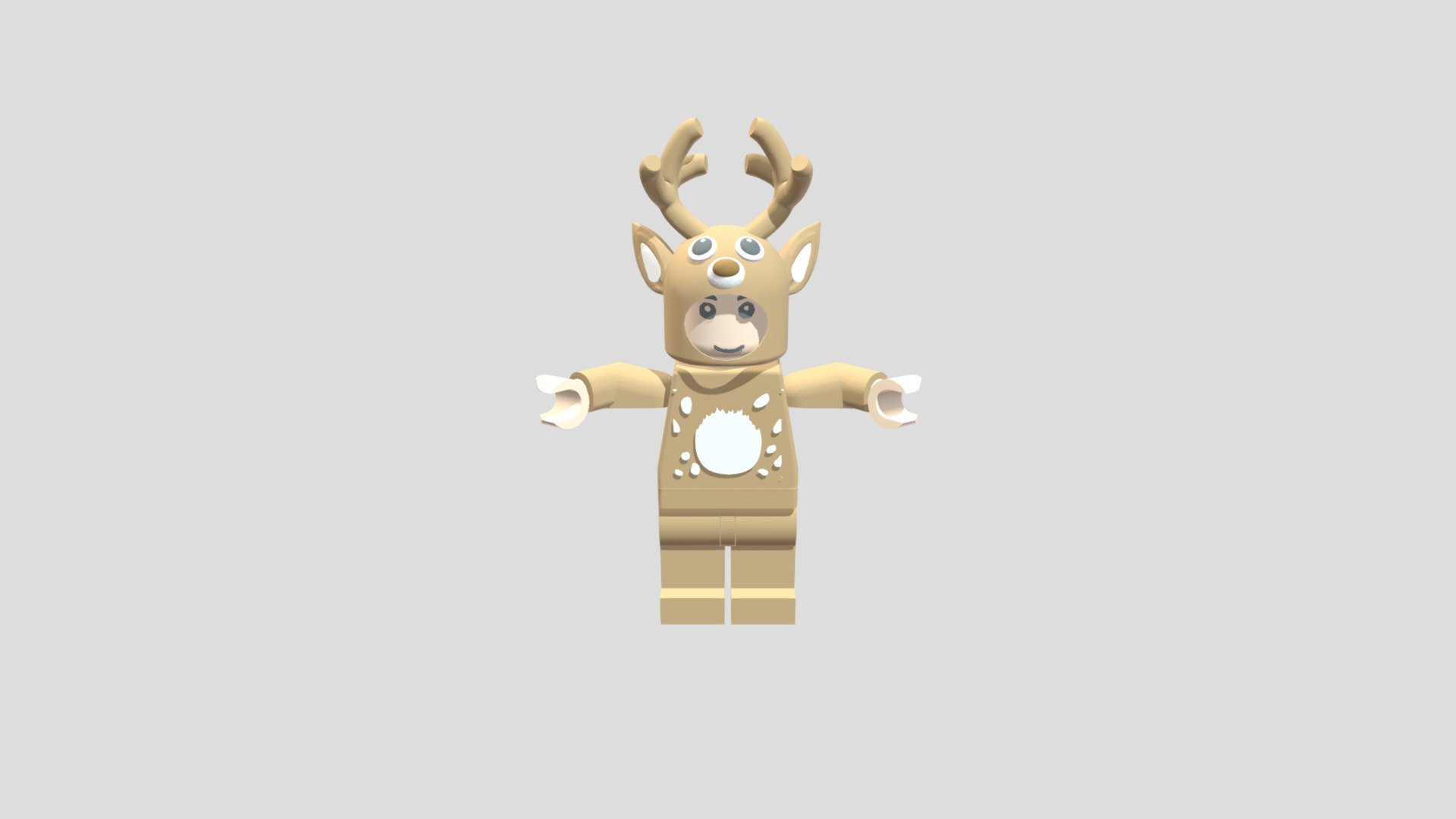 Reindeer Breakdance Freeze Var 2 - 3D model by 438048 [eee4b61] - Sketchfab