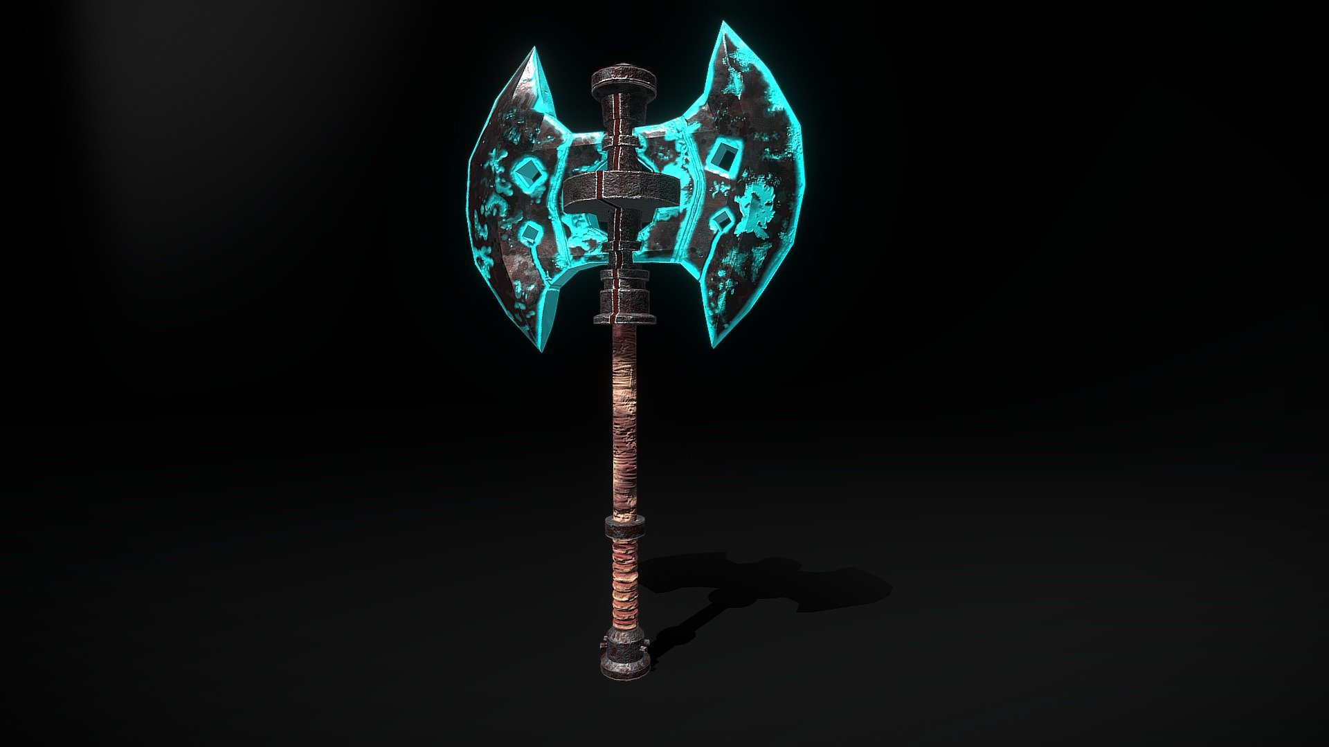 Blue light axe - Download Free 3D model by luno_animo [eee9021] - Sketchfab