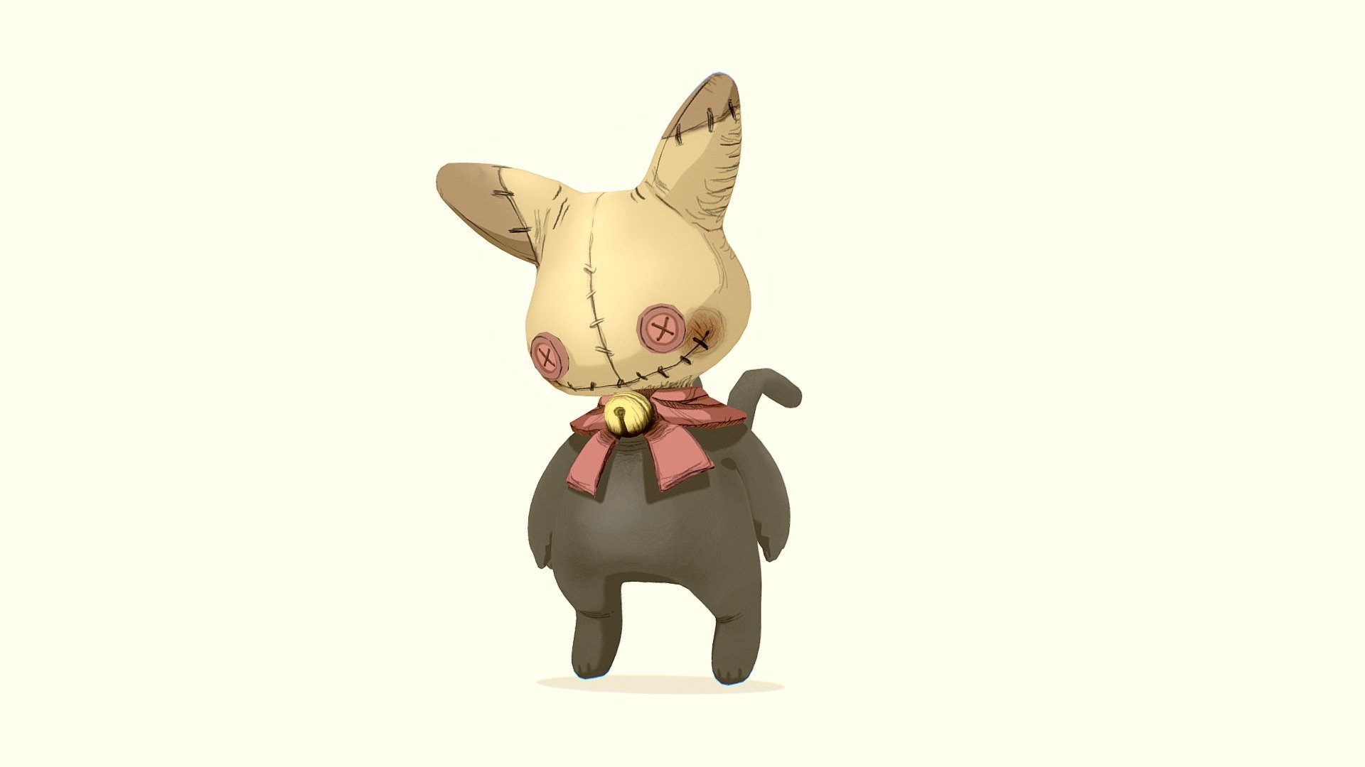 Creepy Cat - 3D model by TeaganMcConnell [eee9435] - Sketchfab