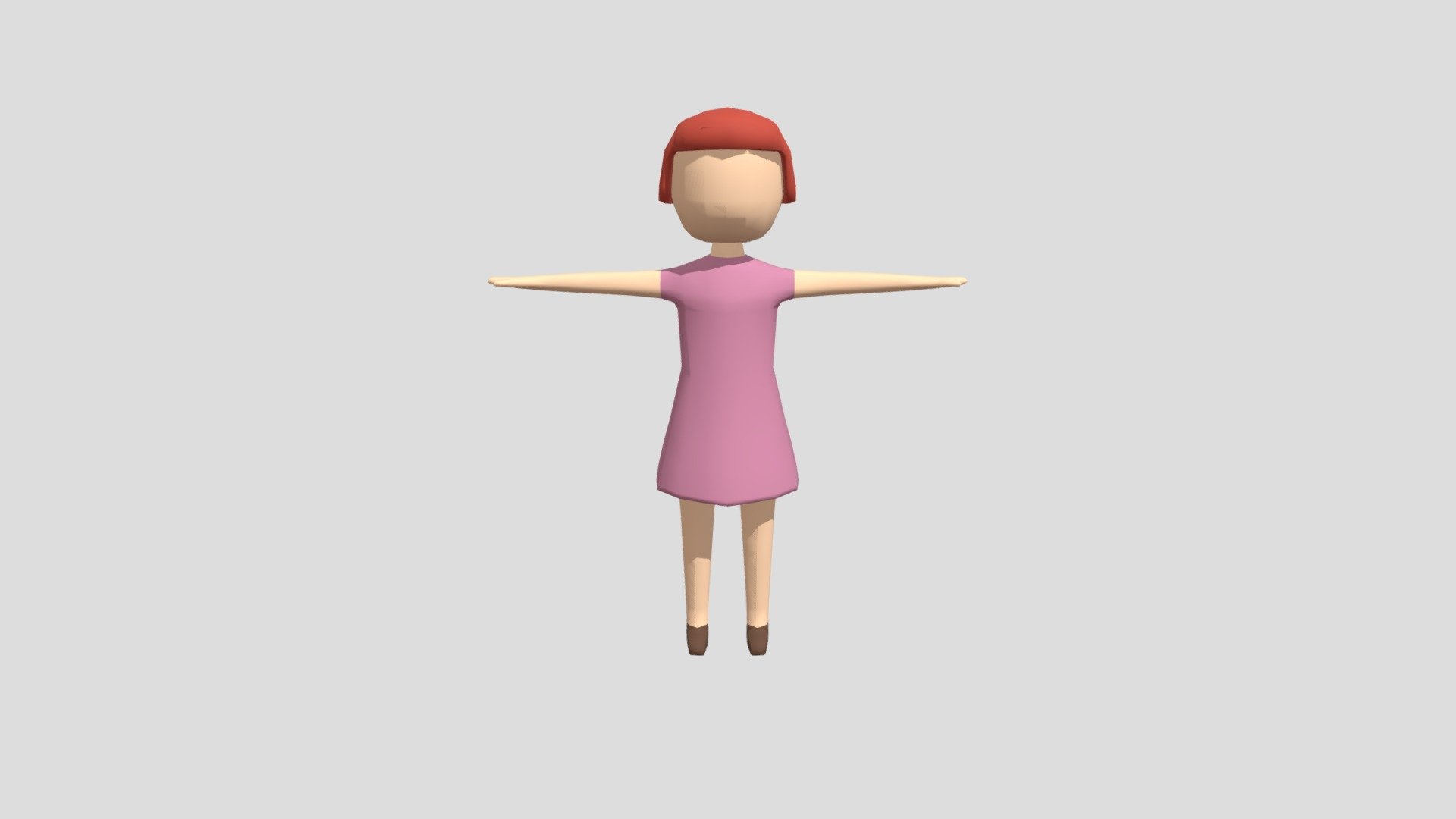 Low Poly Girl Download Free 3d Model By Sevda Tepe Sevdatepee