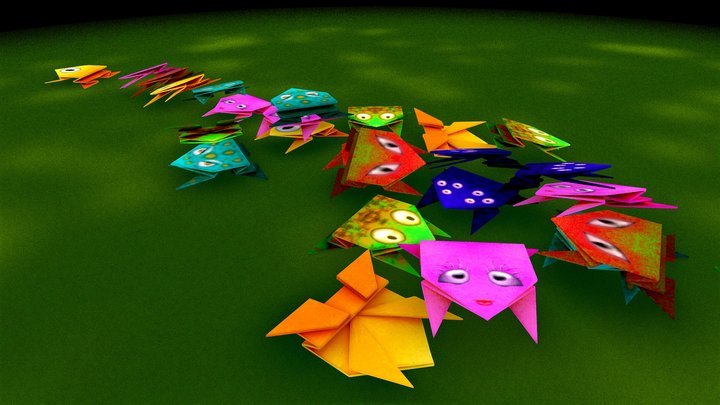 Origami 3D models - Sketchfab