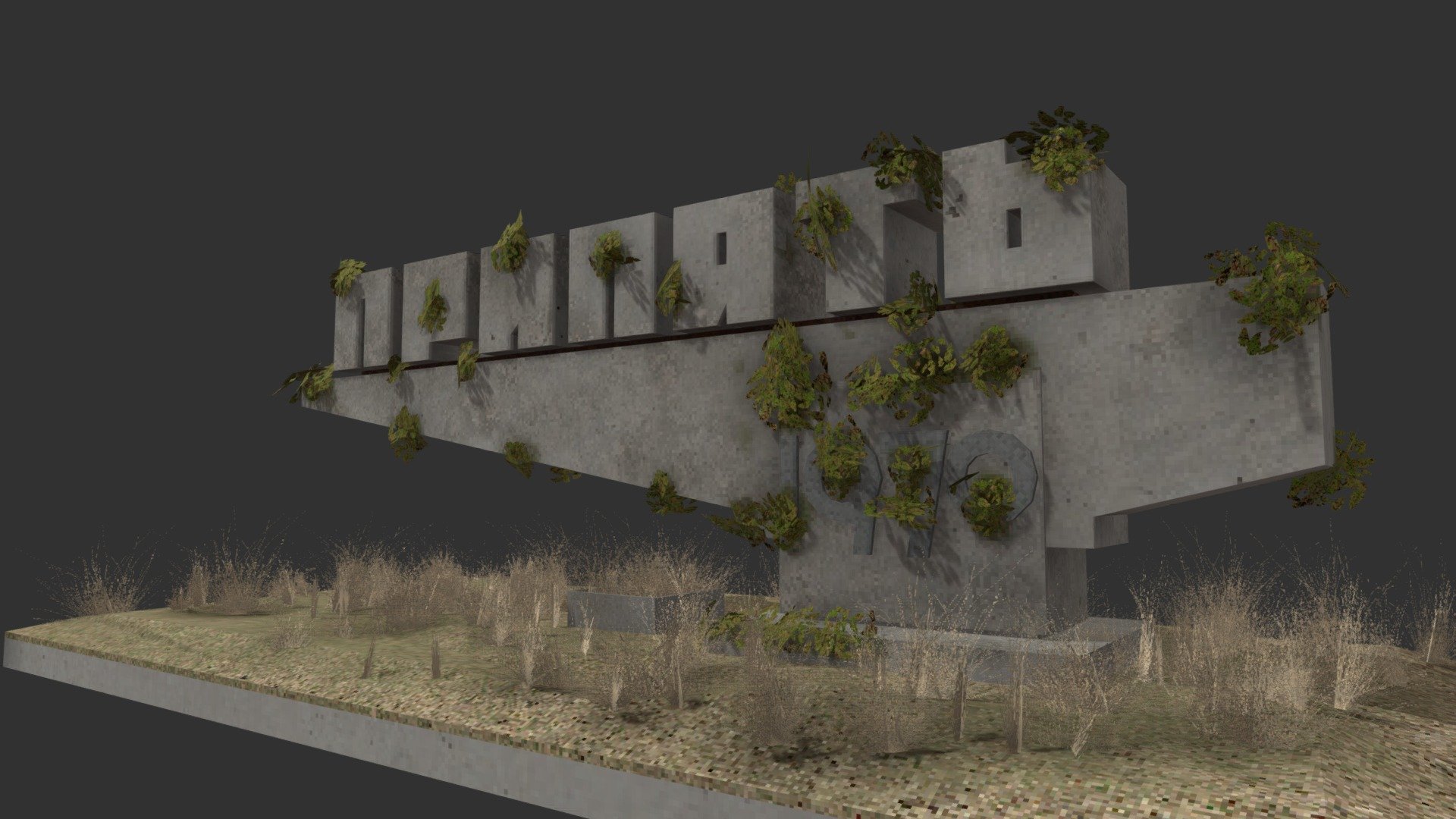Pripyat sign - Download Free 3D model by MLGprogect [eef10a9] - Sketchfab
