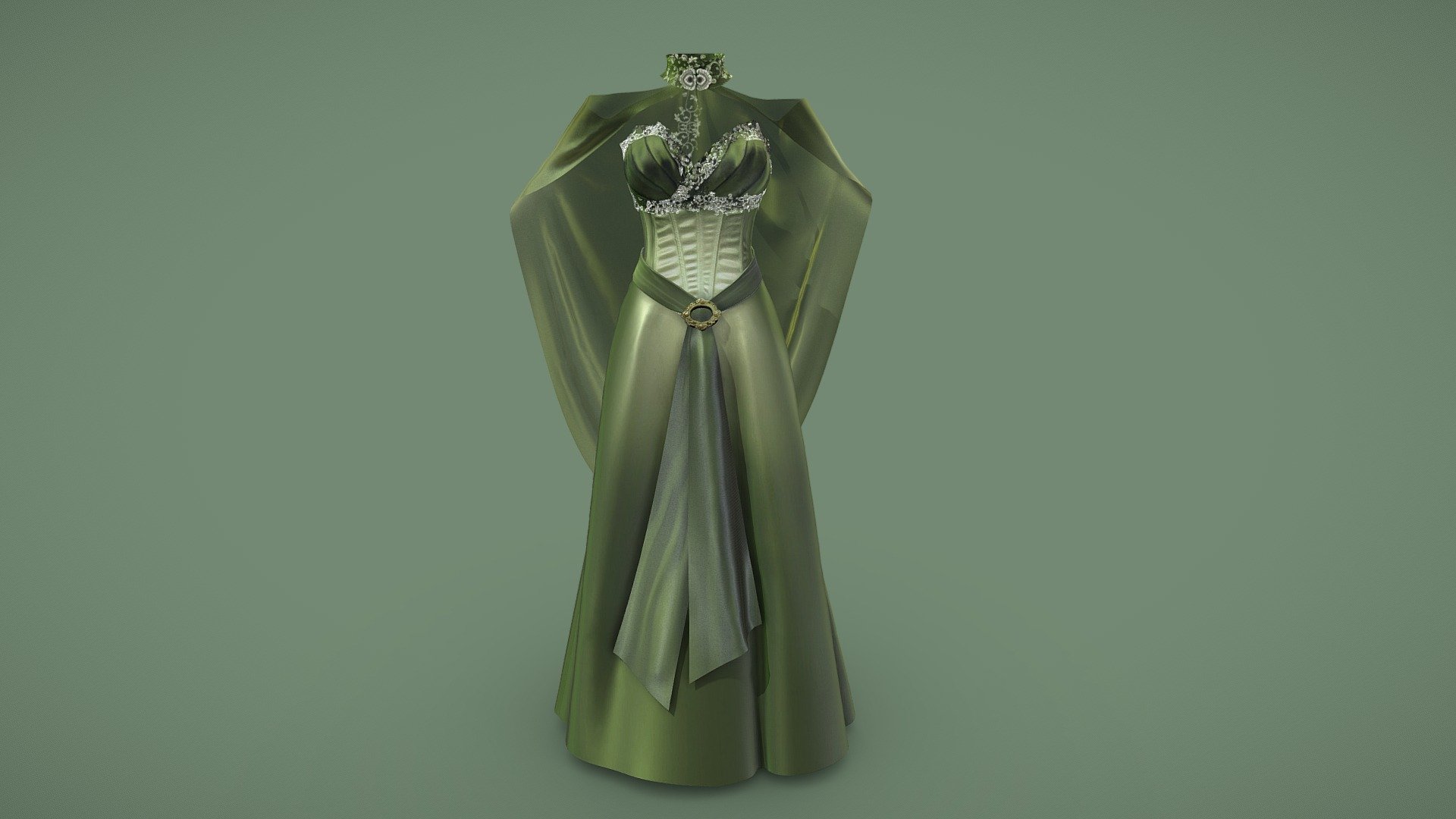 Female Elven Gown - Buy Royalty Free 3D model by 3dia [eef5b58 ...