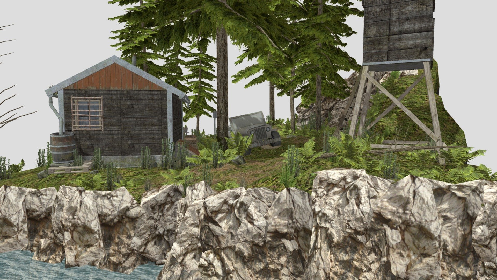 forest_lowpoly_env - 3D model by convrseai [eefc5ff] - Sketchfab