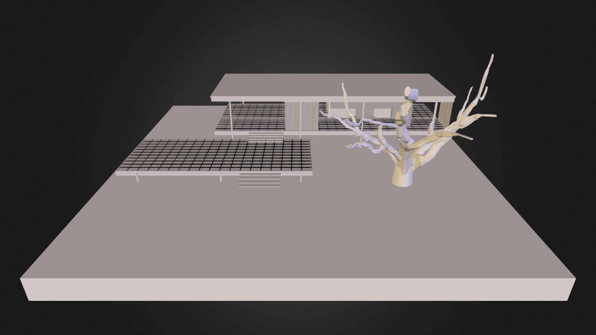 Farnsworth House - Mies Van der Rohe Architect - 3D model by Virales ...