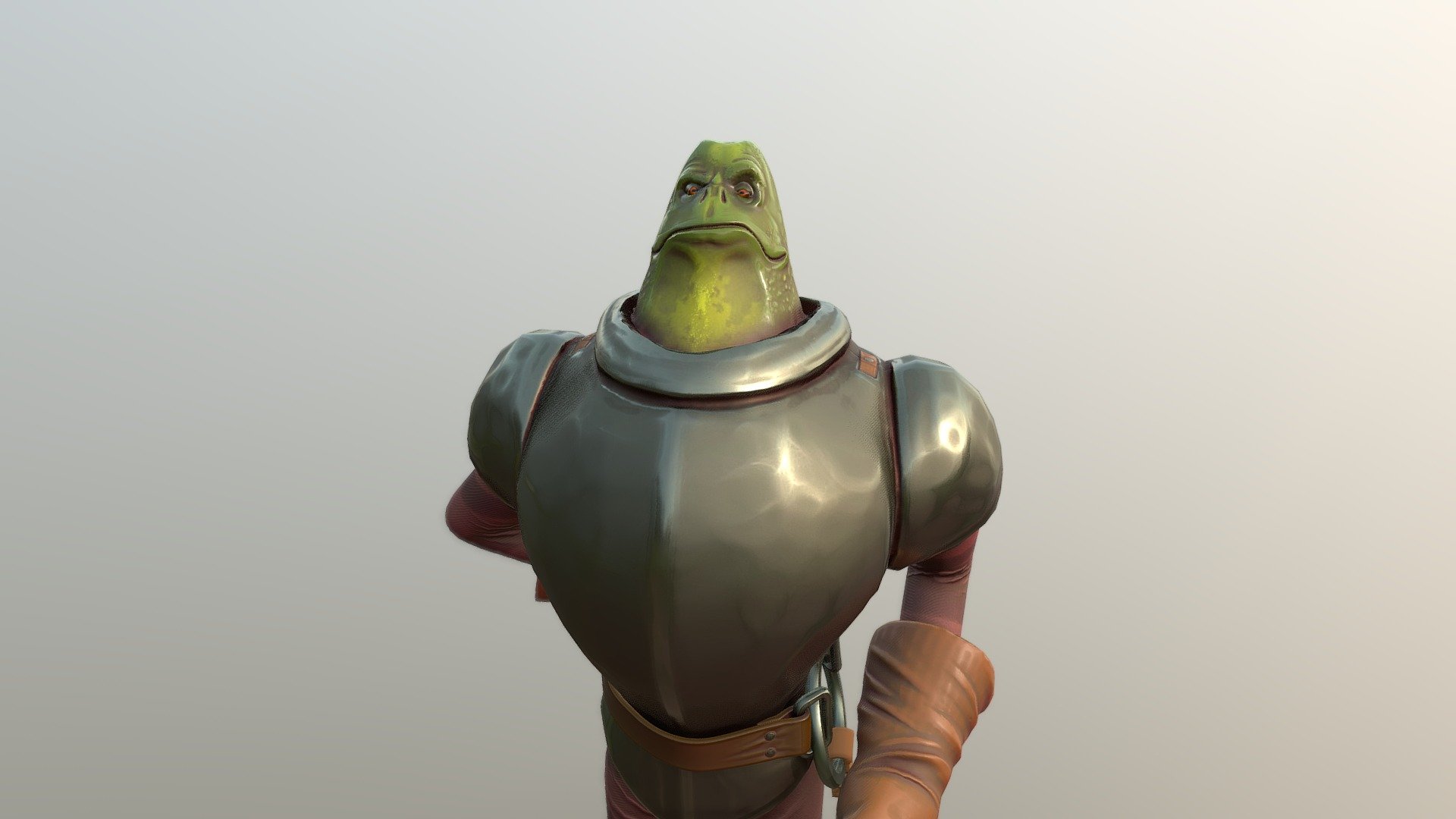Frog Knight - 3D model by Dan Ravenhall (@danravenhall) [eeff4b0 ...