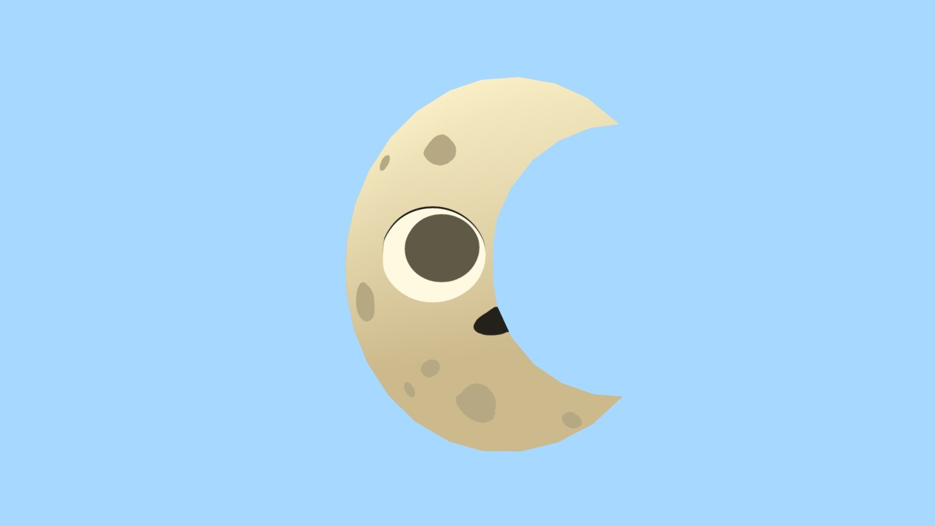 Moon - Download Free 3D model by Fer (@Ferkii) [eeffe9d] - Sketchfab