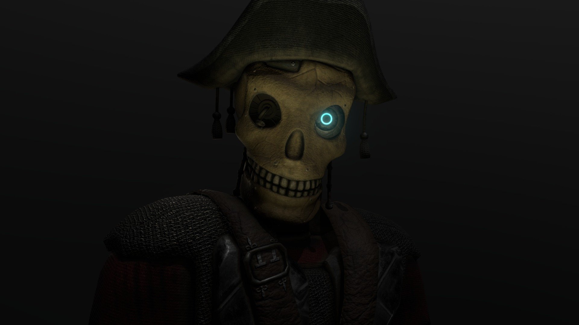 Pirate cyborg - 3D model by guillaume bolis (@guillaume.bolis) [ef001d9 ...
