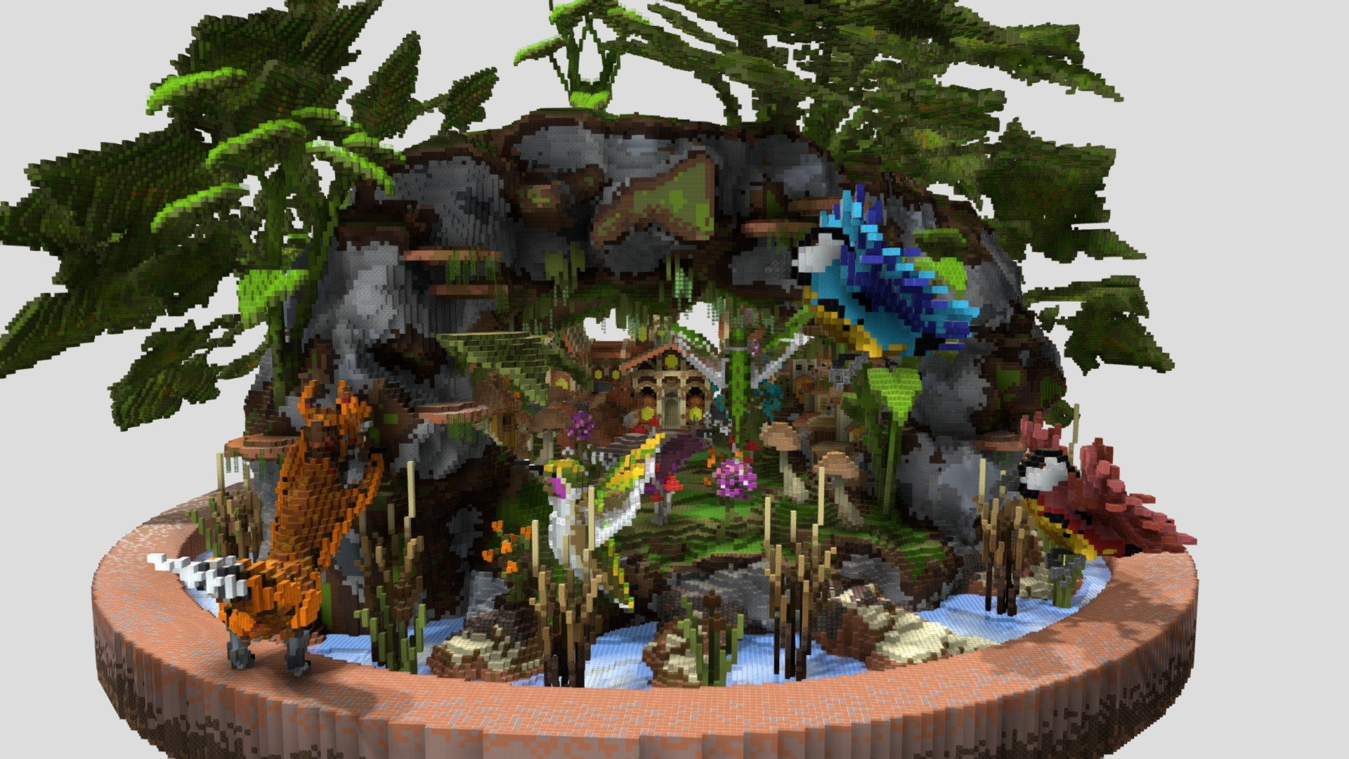 Lobby summer theme - 3D model by AstrumProjects [ef01a99] - Sketchfab