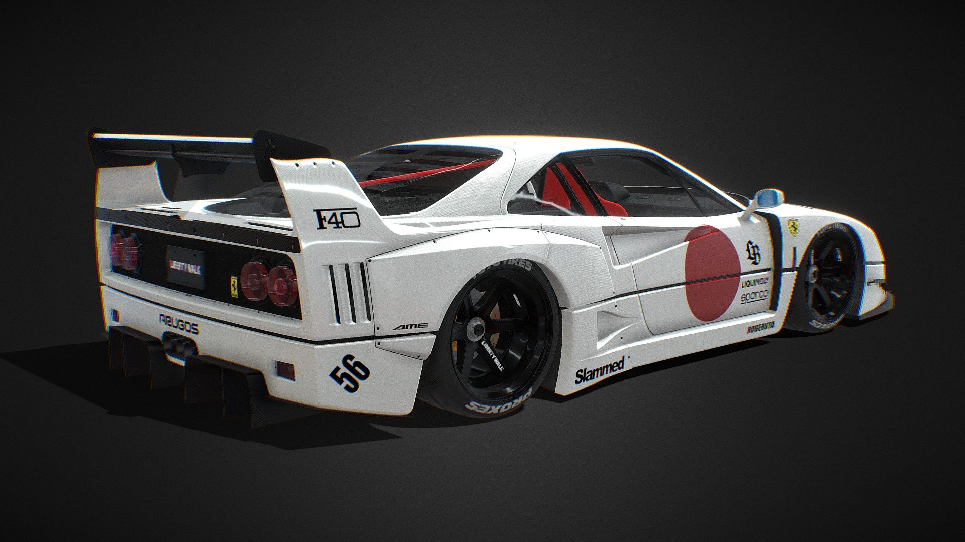 Ferrari F40 Liberty Walk - 3D model by INANIS (@inanis_exe) [ef02b3a ...