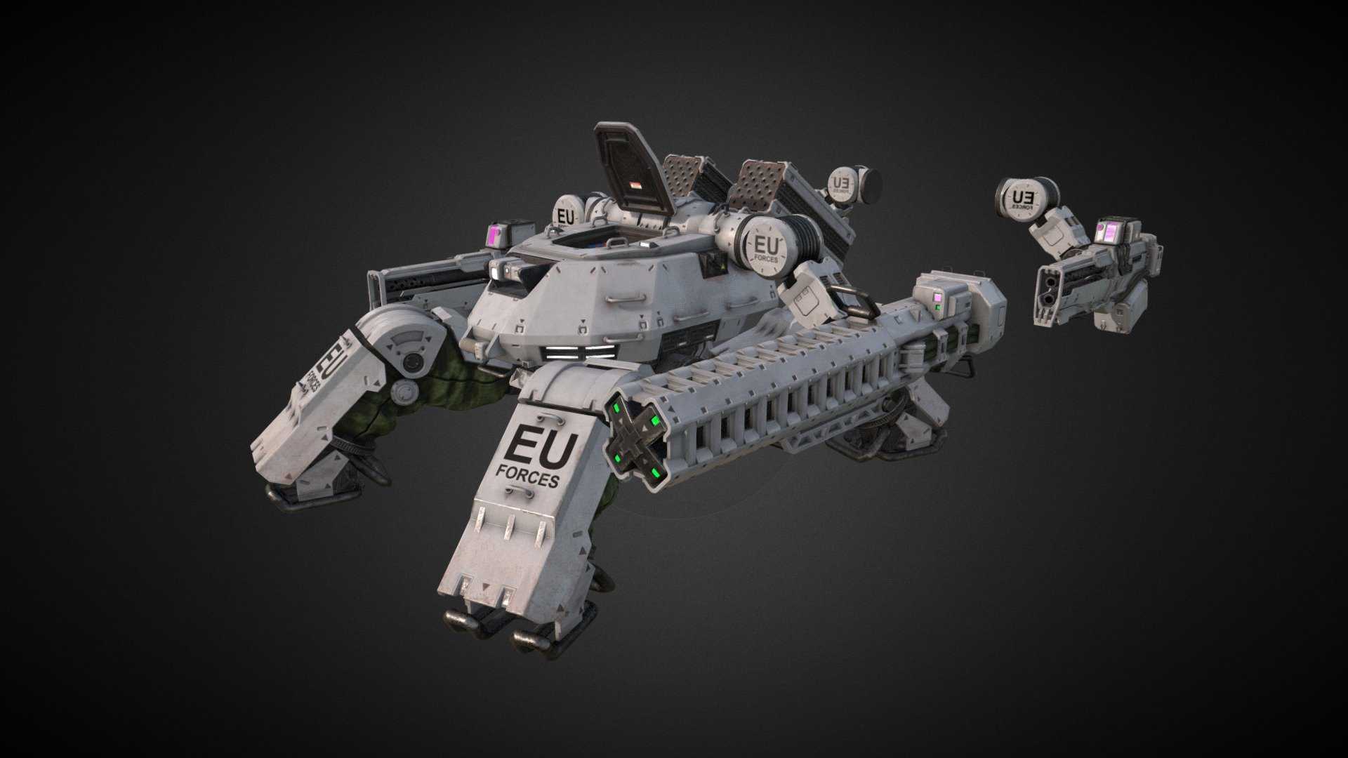 HEAVY WEAPON SUPPORT UNIT - 3D model by Mango Team (@polygonby ...