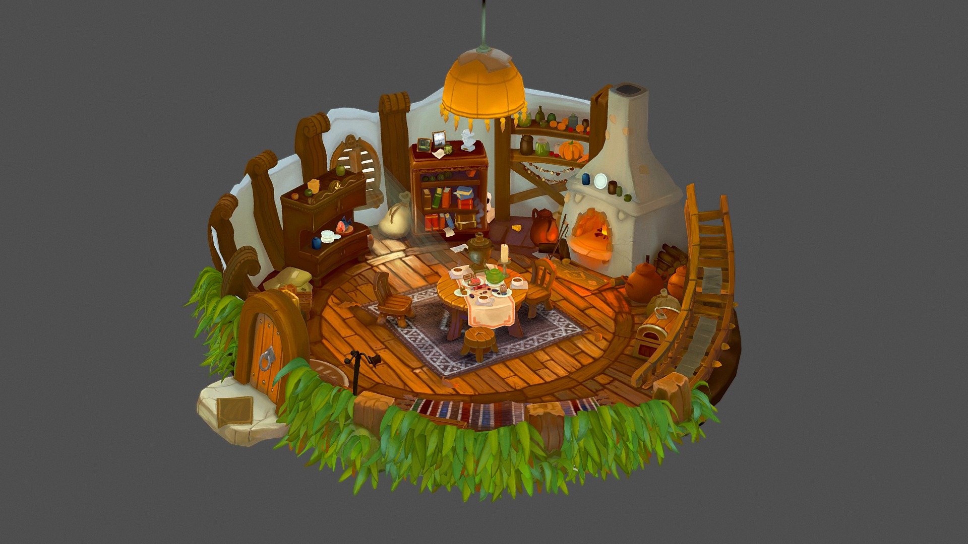 Hut - 3D model by Gregory Khodyrev (@GregKd) [ef05a8b] - Sketchfab