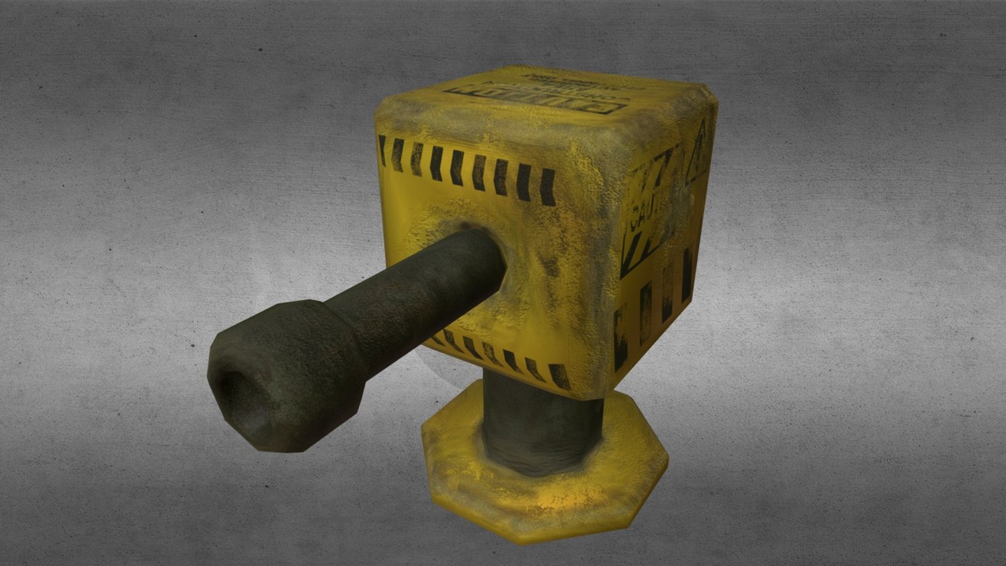 Tiny Turret #4 Rusted Contruction - 3D model by Mark Wilson ...