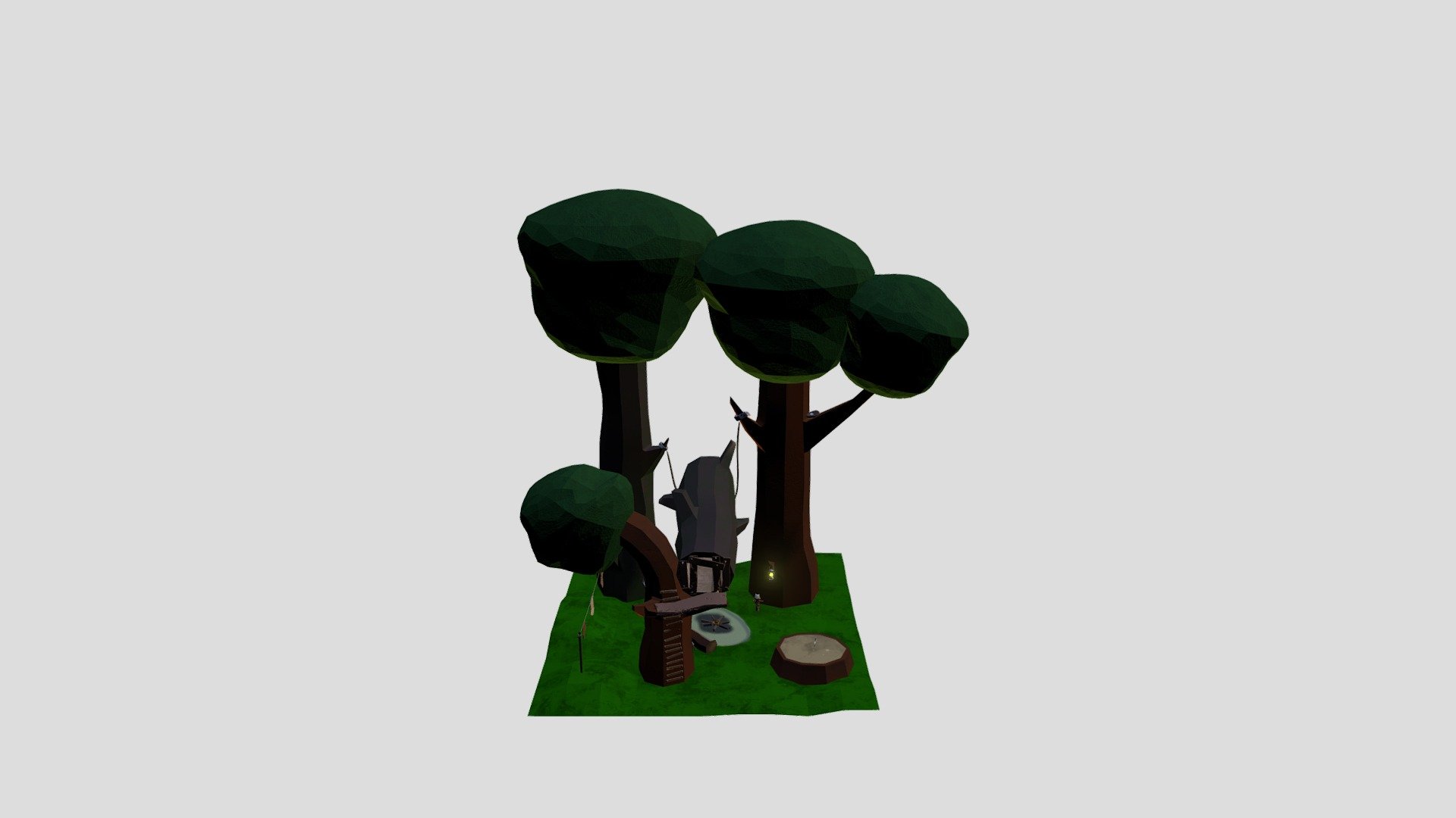 Tree House - 3D model by ThomasV (@thomasvdveer2803) [ef08e9c] - Sketchfab