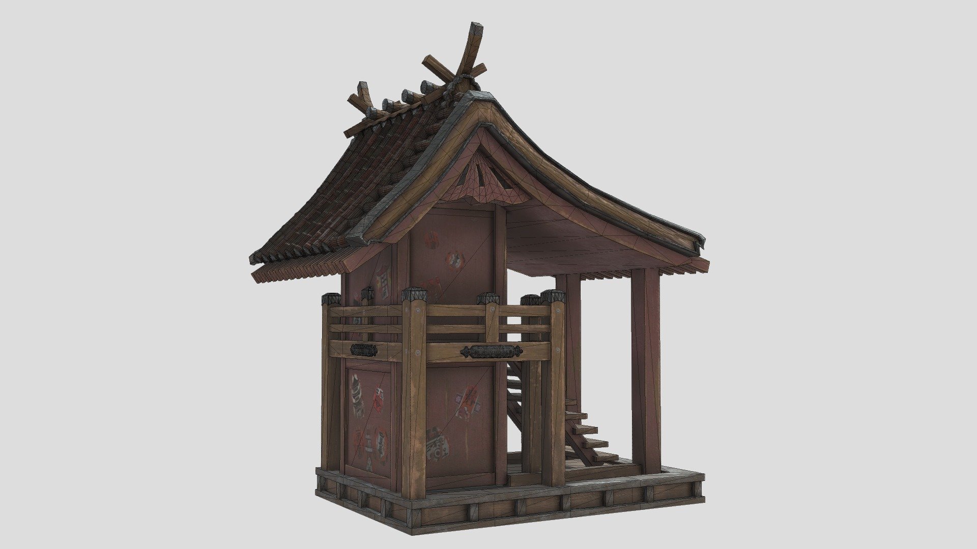 Japanese Shrine - 3D model by kessyhawk [ef0a585] - Sketchfab