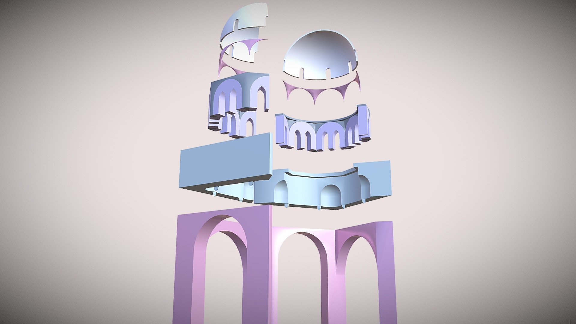 The Great Umayyad Mosque of Damascus | The Dome - 3D model by SJoudeh ...