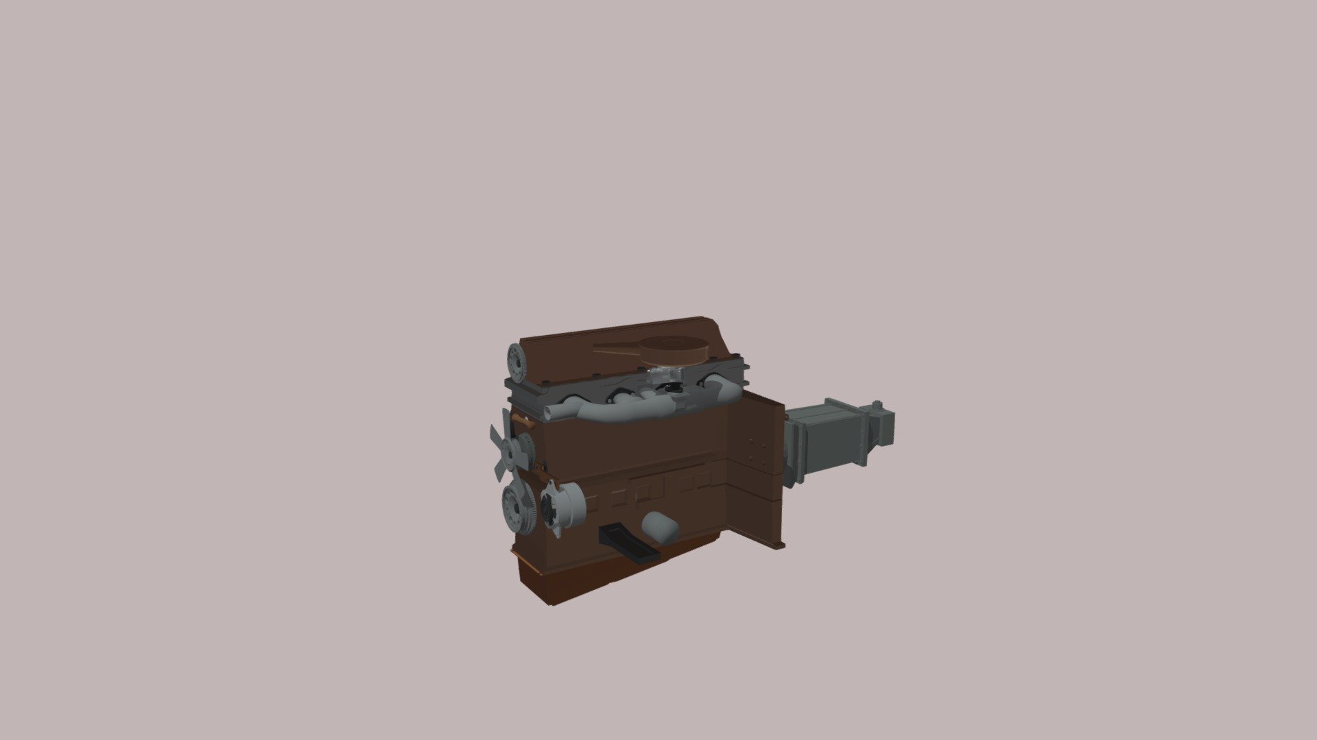 Engine Chevy Chevette 1977 - Download Free 3D model by flow3d [ef123ab ...