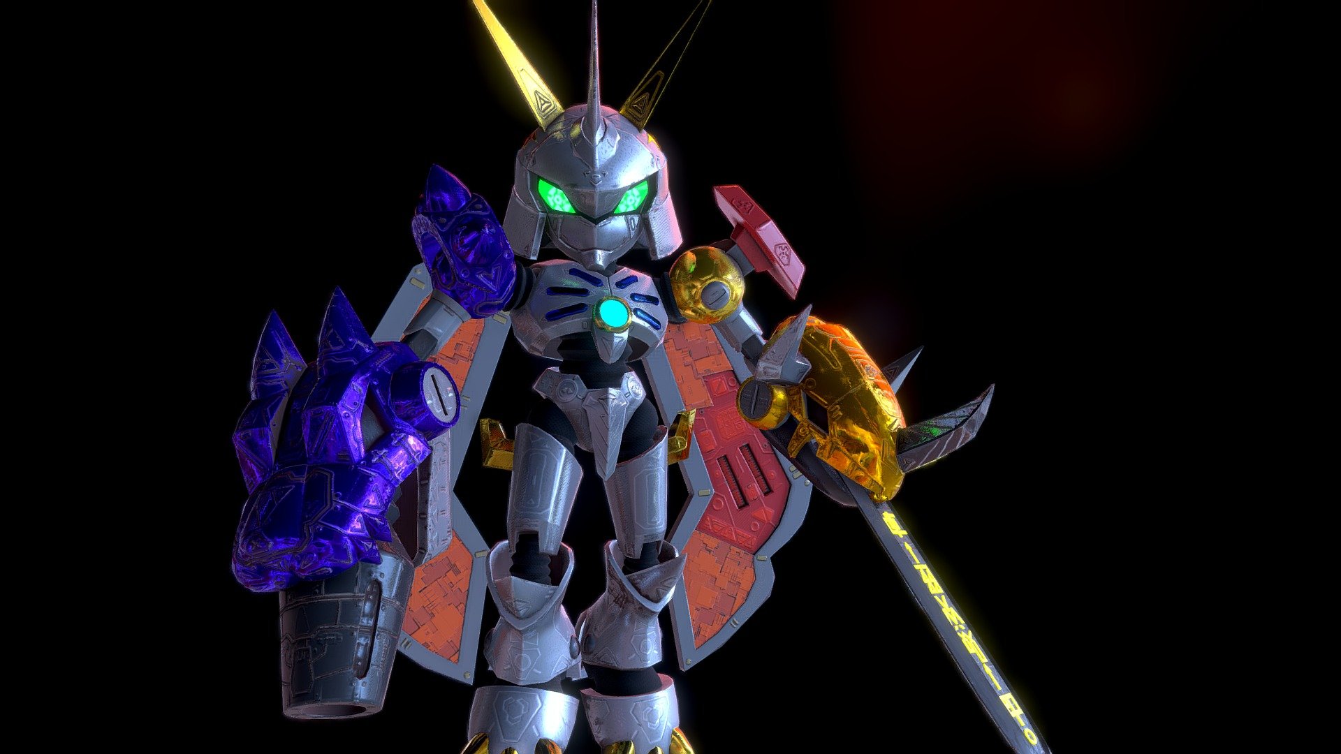 Omegamon / Omnimon Stylized - 3D model by asern_afri [ef123b7] - Sketchfab