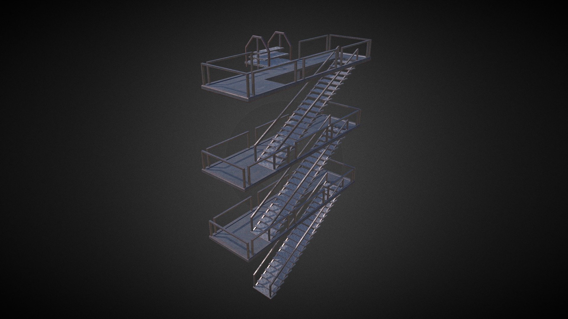 Pack Modular staircase construction - 3D model by Arcess [ef1509d ...