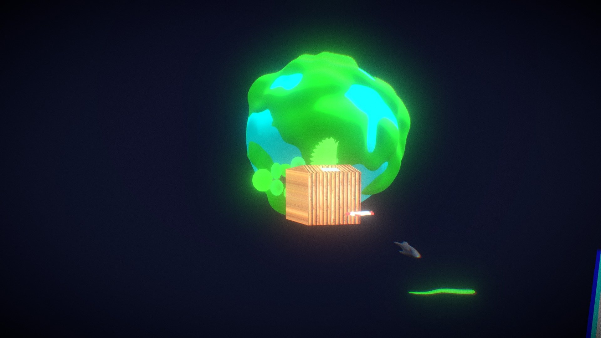 3d model of beautiful planet - Download Free 3D model by hackerman_den ...